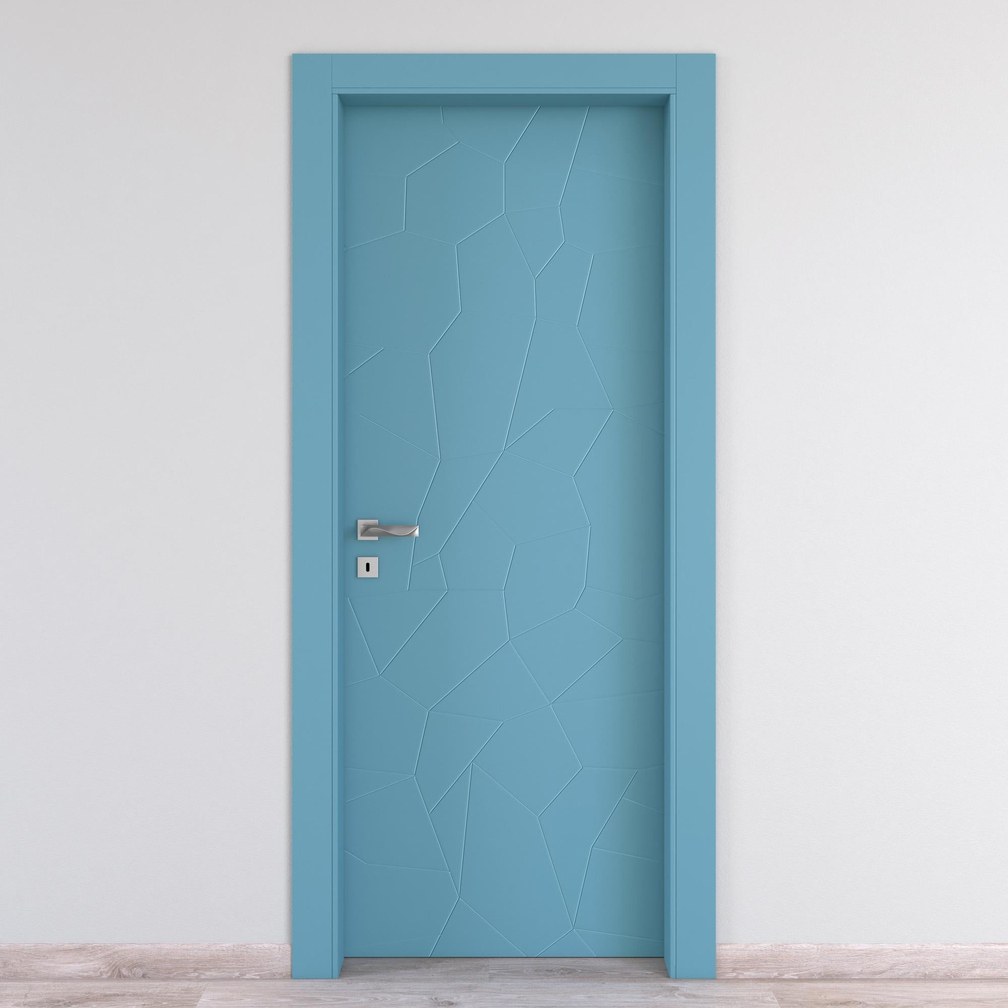 Porta battente The Thing blu L 60 x H 210 cm spingere a destra | Leroy ...