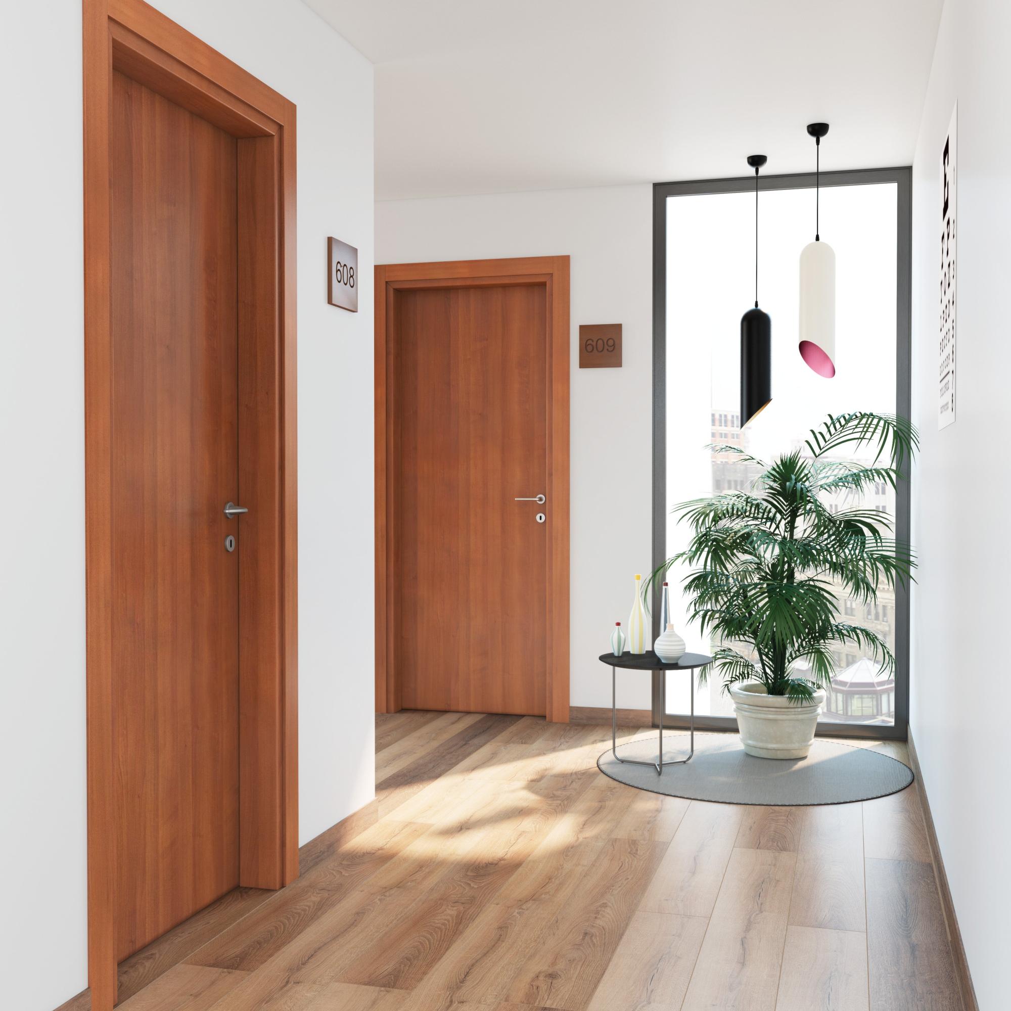 Porta per Bed & Breakfast battente Shatland noce L 60 x H 210 cm destra ...