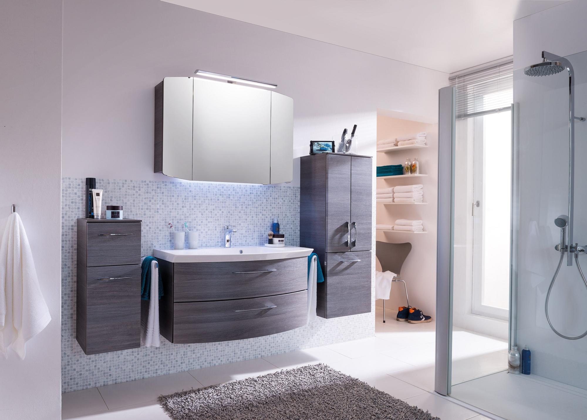 Base per mobile bagnoCassca2 cassetti L 99 x P 47 x H 48 cm rovere ...