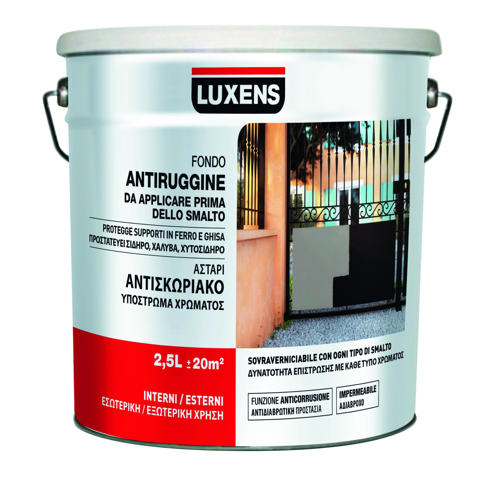 Fondo LUXENS antiruggine base acqua antiruggine per metalli ferrosi 2.5 ...