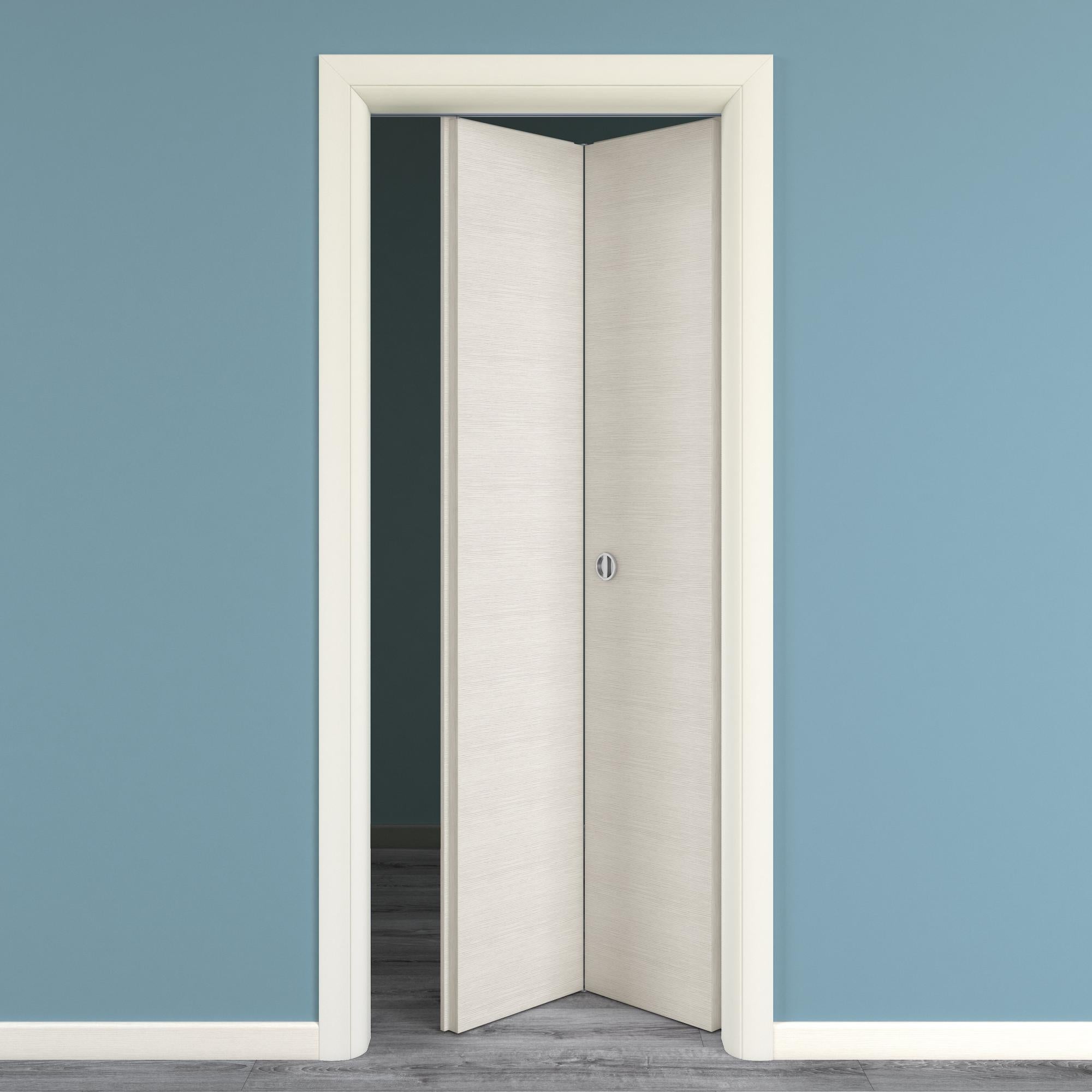 Porta pieghevole a libro simmetrica Touch bianco L 80 x H 210 cm destra ...
