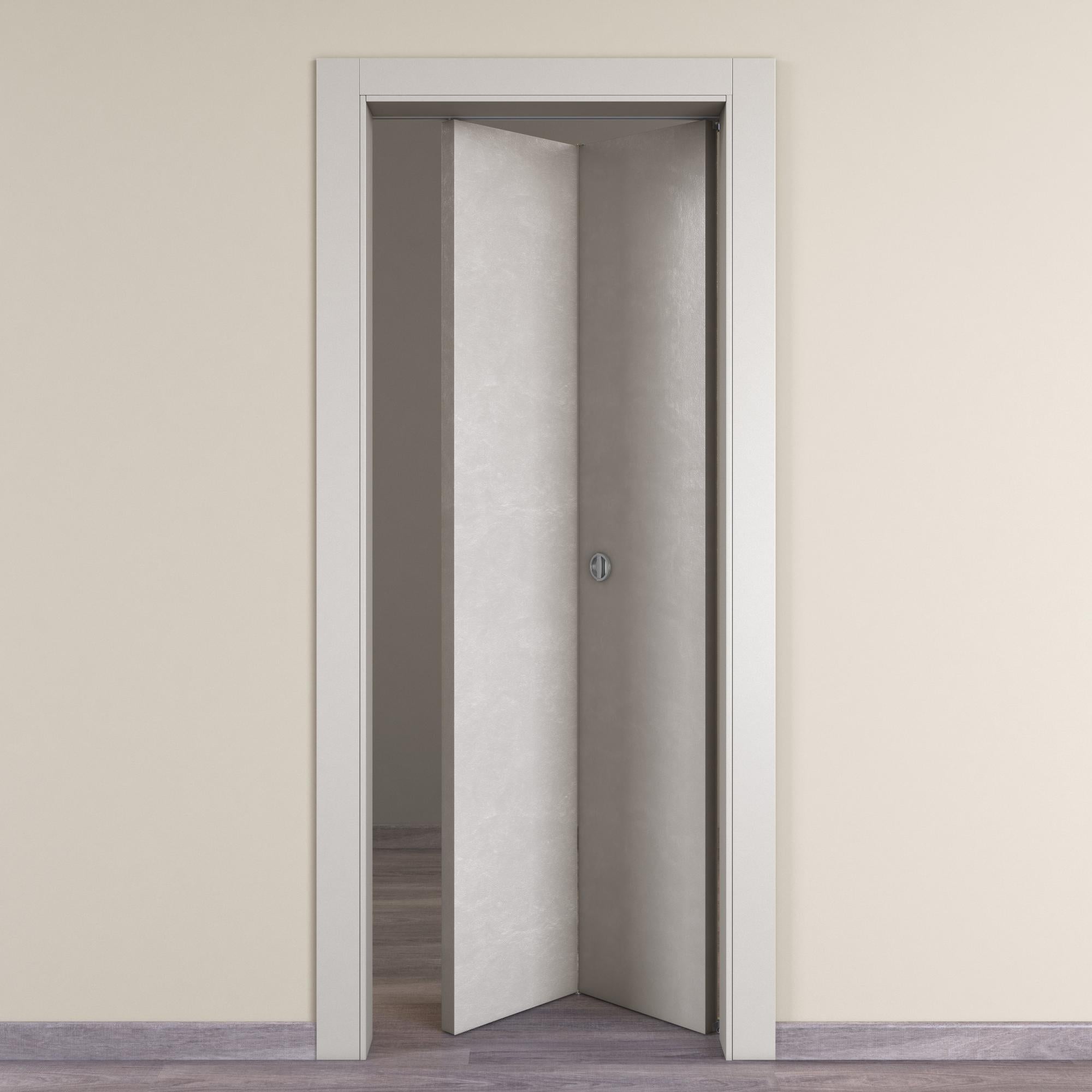 Porta pieghevole a libro simmetrica Hunk Lunar grigio L 80 x H 210 cm ...