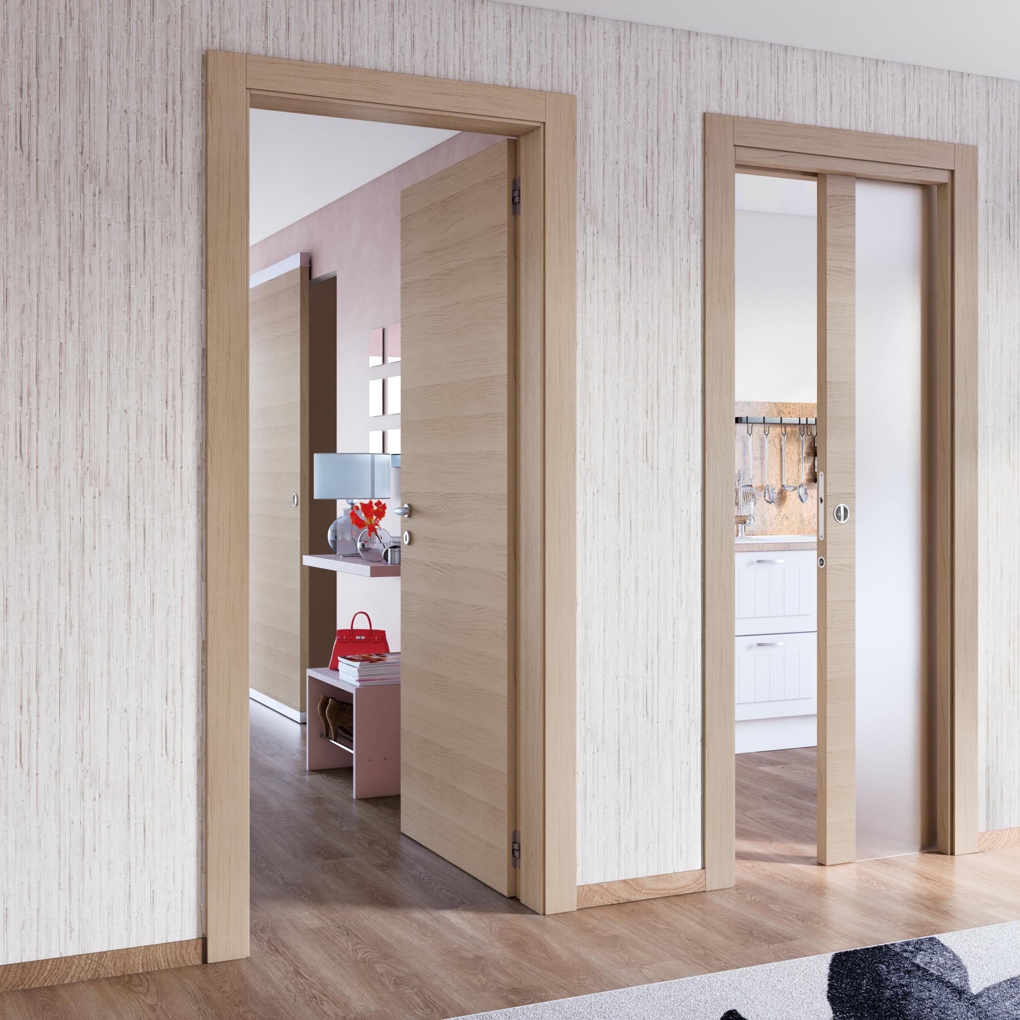 Porta rototraslante Sheraton rovere naturale L 80 x H 210 cm sinistra ...