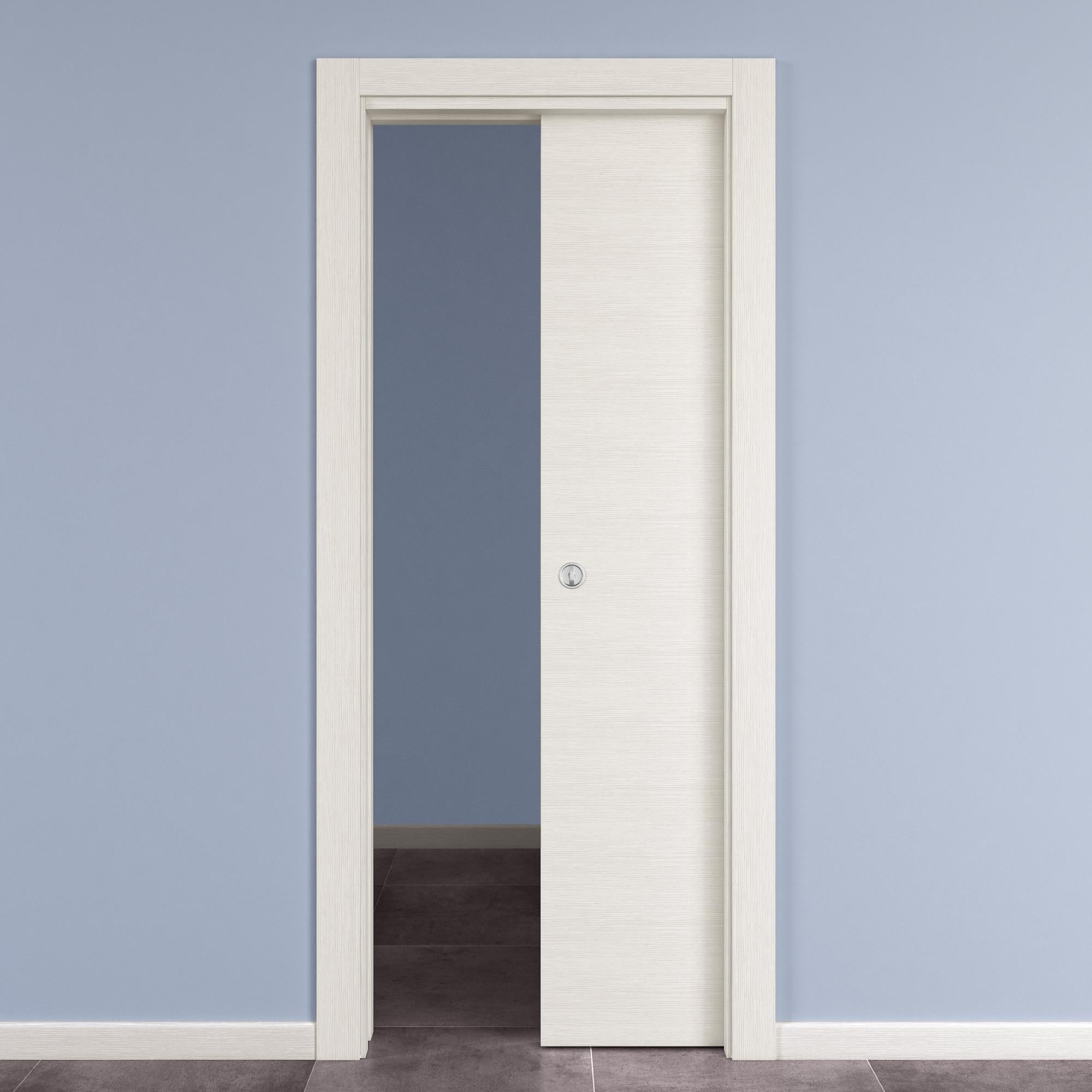 Porta scorrevole a scomparsa Star bianco matrix L 80 x H 210 cm ...
