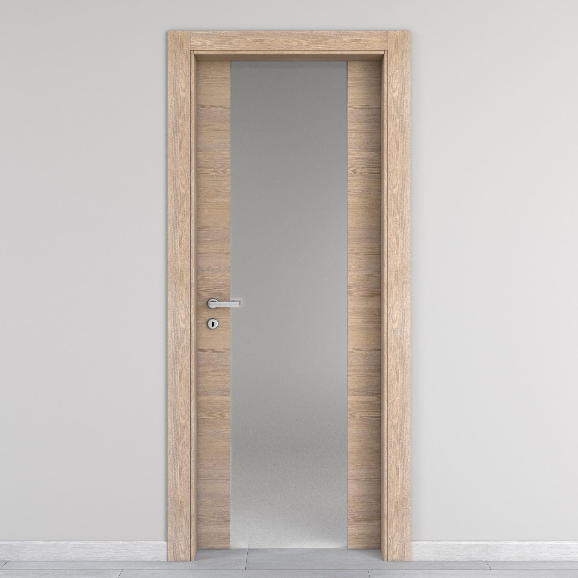 Porta battente Ritz Vetrata sabbia rosa L 80 x H 210 cm destra | Leroy ...