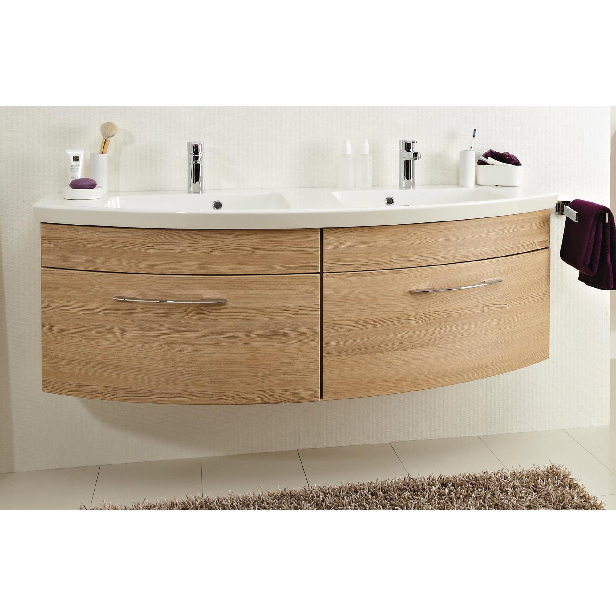 Base per mobile bagnoCassca2 cassetti L 151 x P 22 x H 25 cm bianco ...