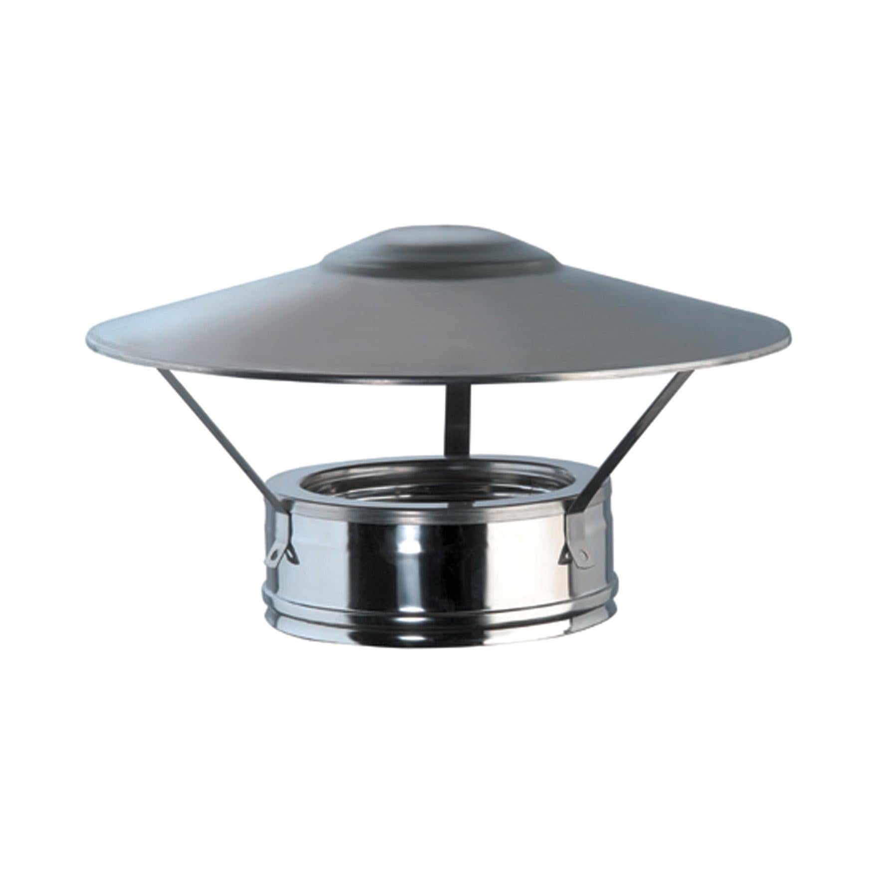 Para-pioggia semplice Terminale Cinese DP coib d.80/130 in inox 316l ...