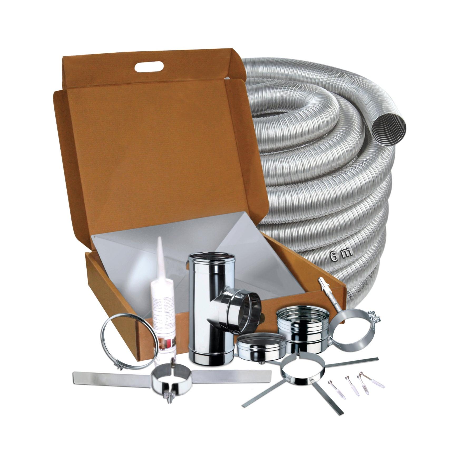 Kit tubo in inox 316l (elevata resistenza in condizioni climatiche ...