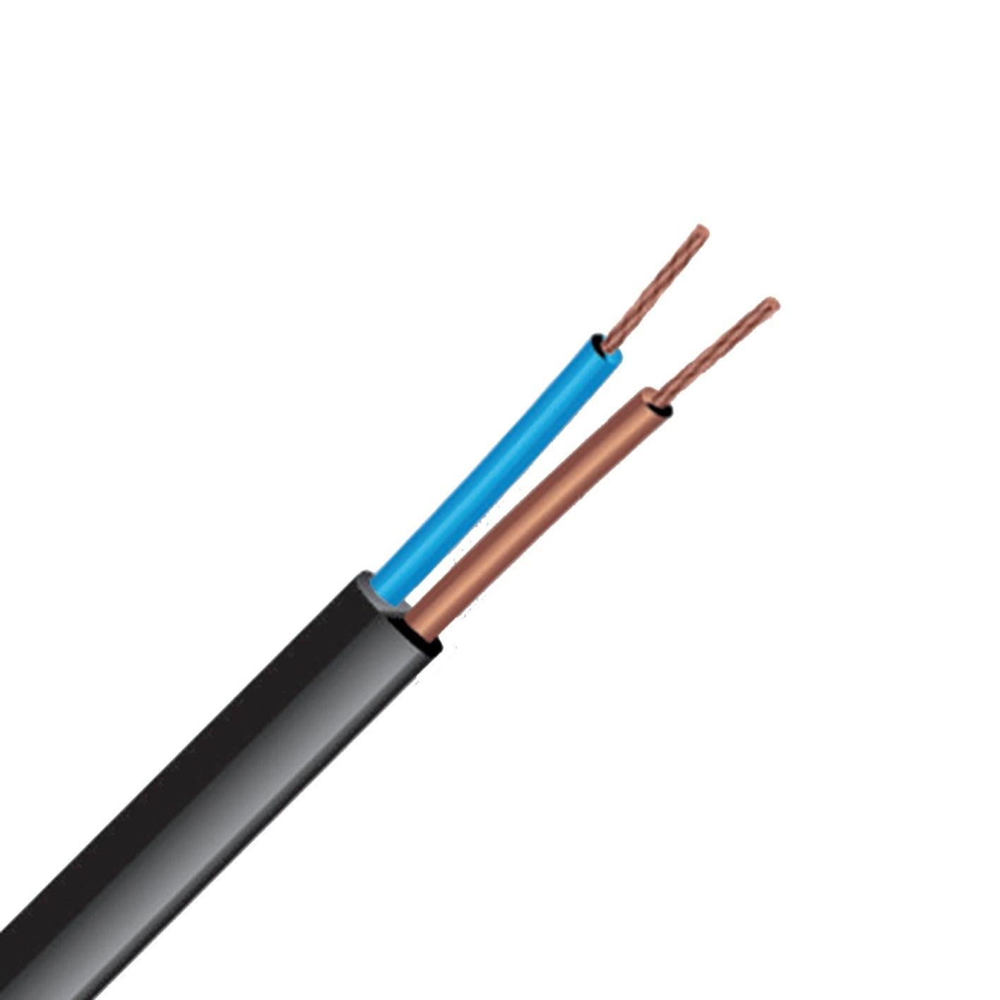 Cavo elettrico nero H05VV-F 2 x 1 mm² 150 m ELECTRALINE vendita al ...
