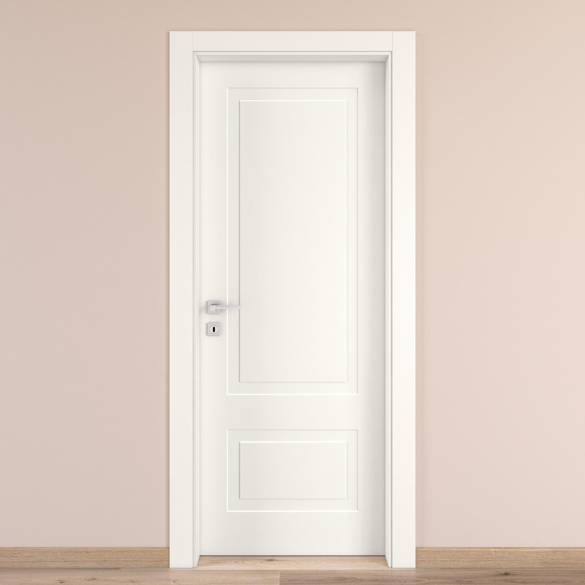 Porta battente Shibuya bianco L 90 x H 210 cm spingere a destra | Leroy ...