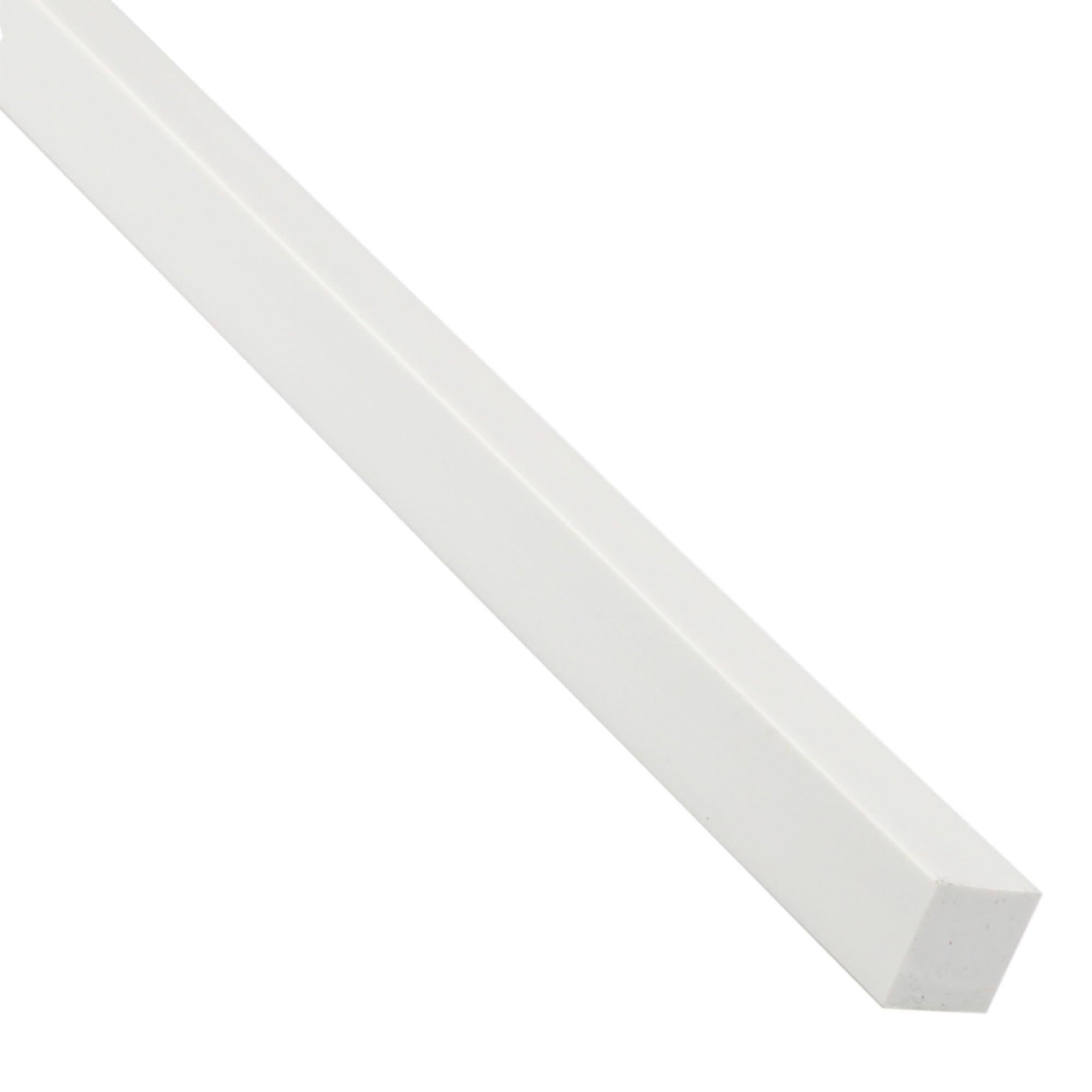 Profilo quadrato STANDERS in pvc L 1 m x 1.2 cm bianco | Leroy Merlin