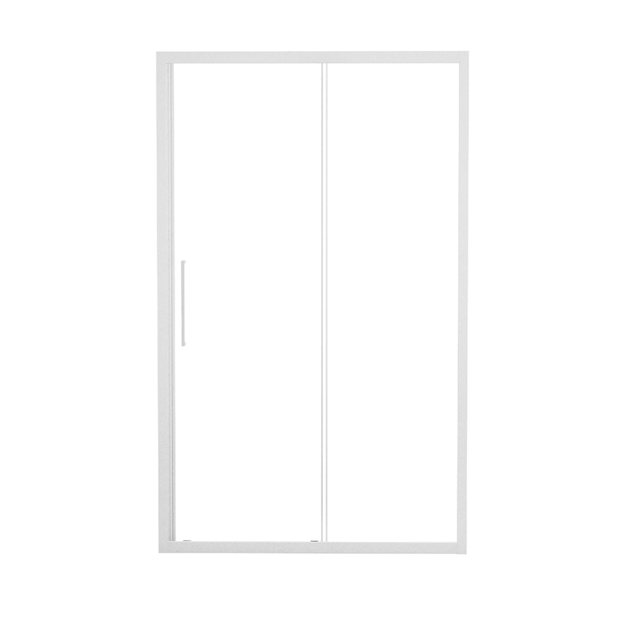 Porta doccia scorrevole Record 136 cm, H 195 cm in vetro, spessore 6 mm ...