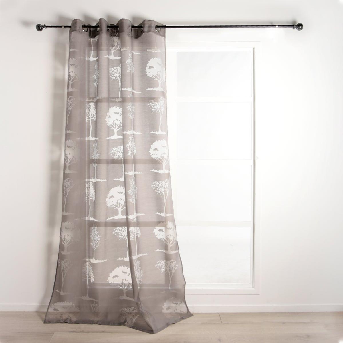 Tenda coprente Forêt zen beige occhielli 140x280 cm | Leroy Merlin