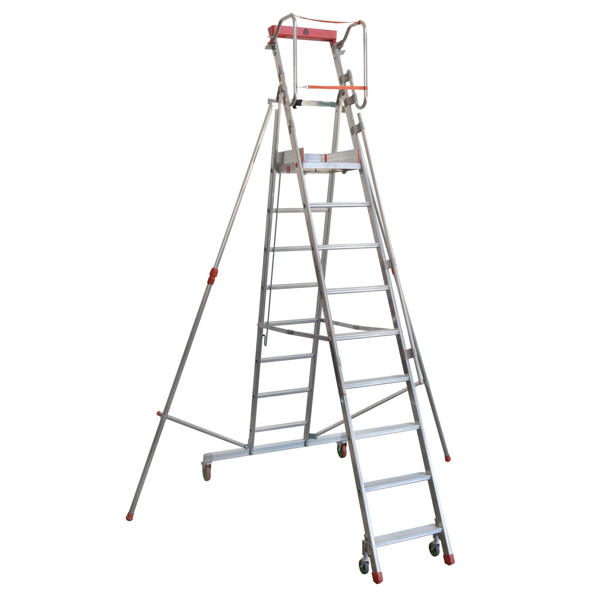 Scala a castello FACAL Casta in alluminio 9 gradini per lavori fino a 4 ...