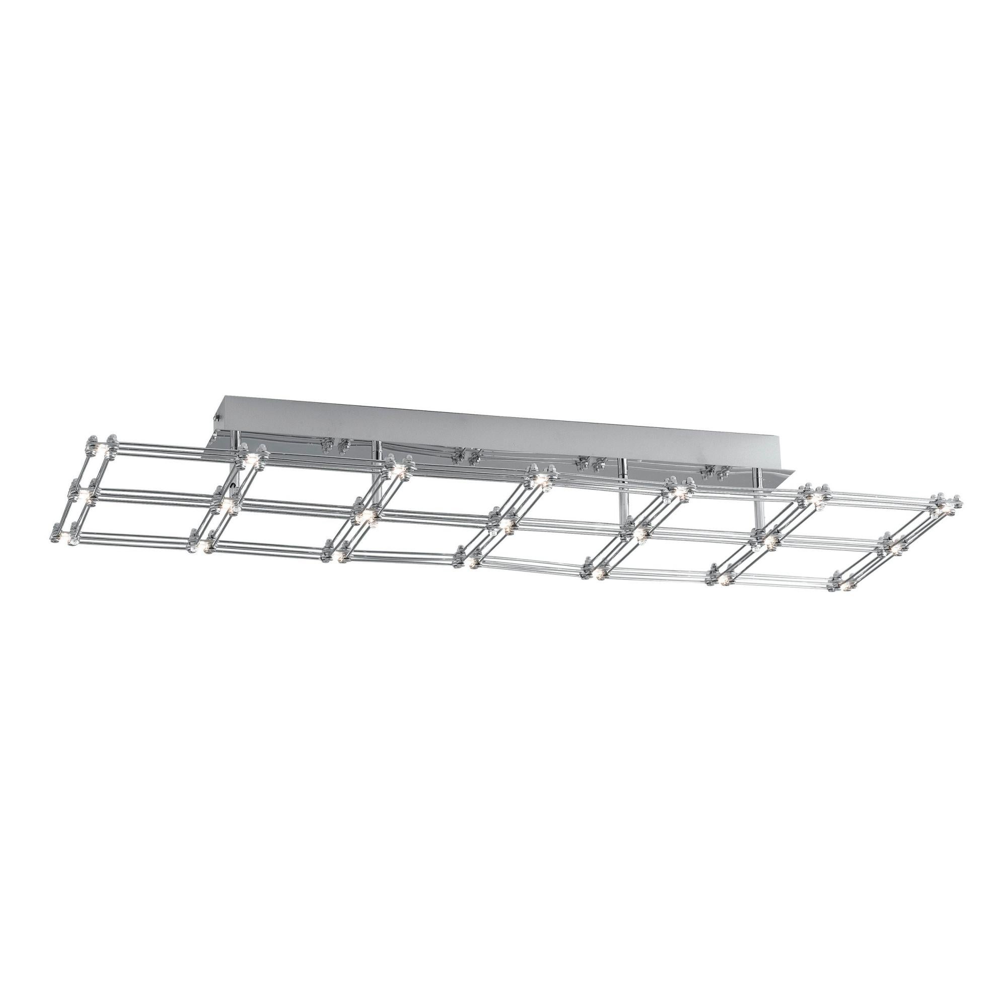 Plafoniera classico Moles , in acciaio, bianco24x78.5 cm, LUCE AMBIENTE ...