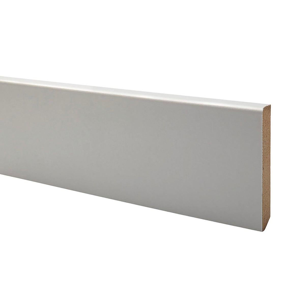 Battiscopa in mdf bianco spessore 10 x H 22 x L 2200 mm, 10 pezzi ...