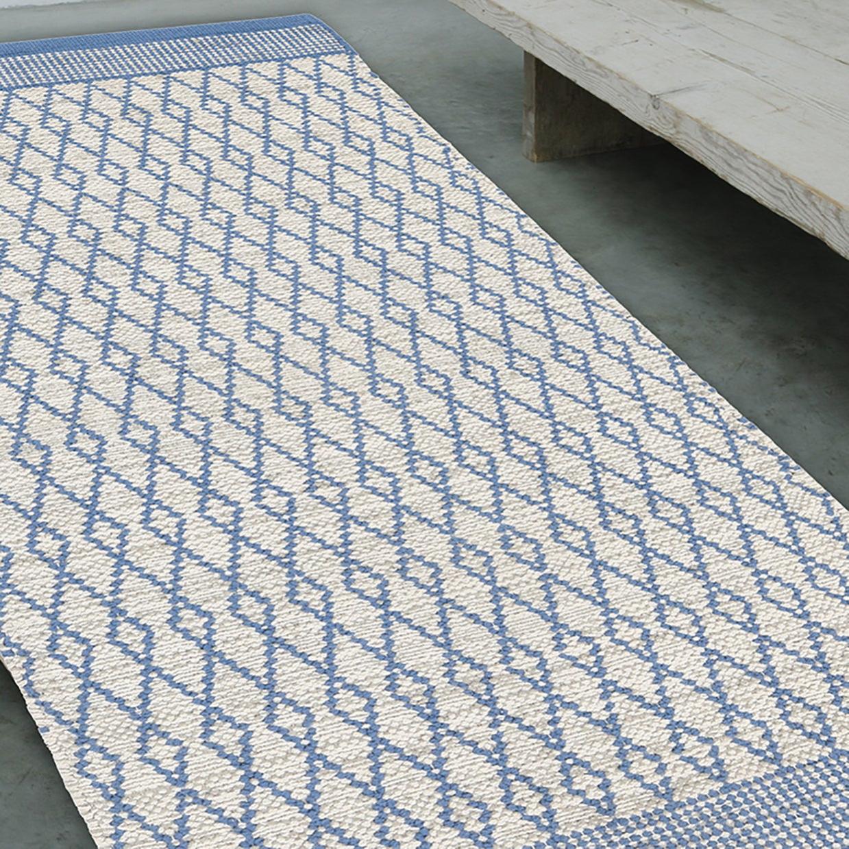 Tappeto Bay in cotone, blu, 140x200 | Leroy Merlin