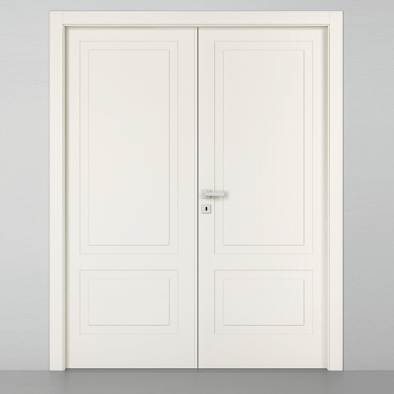 Porta doppia anta battente Shibuya 2 Ante bianco L 140 x H 210 cm ...