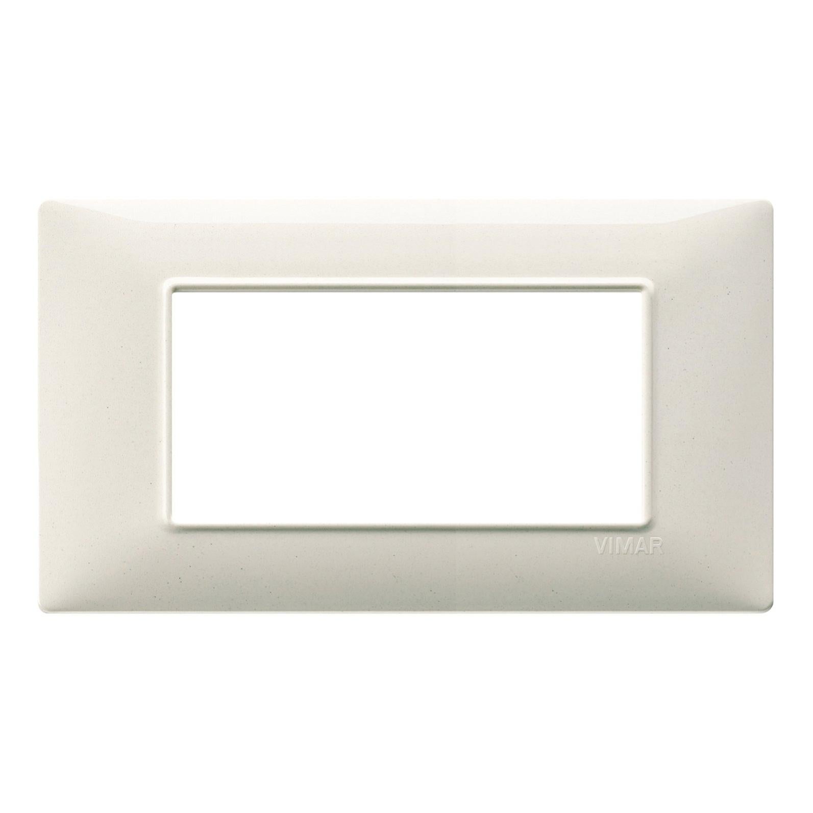 Placca VIMAR Plana 4 moduli bianco granito | Leroy Merlin