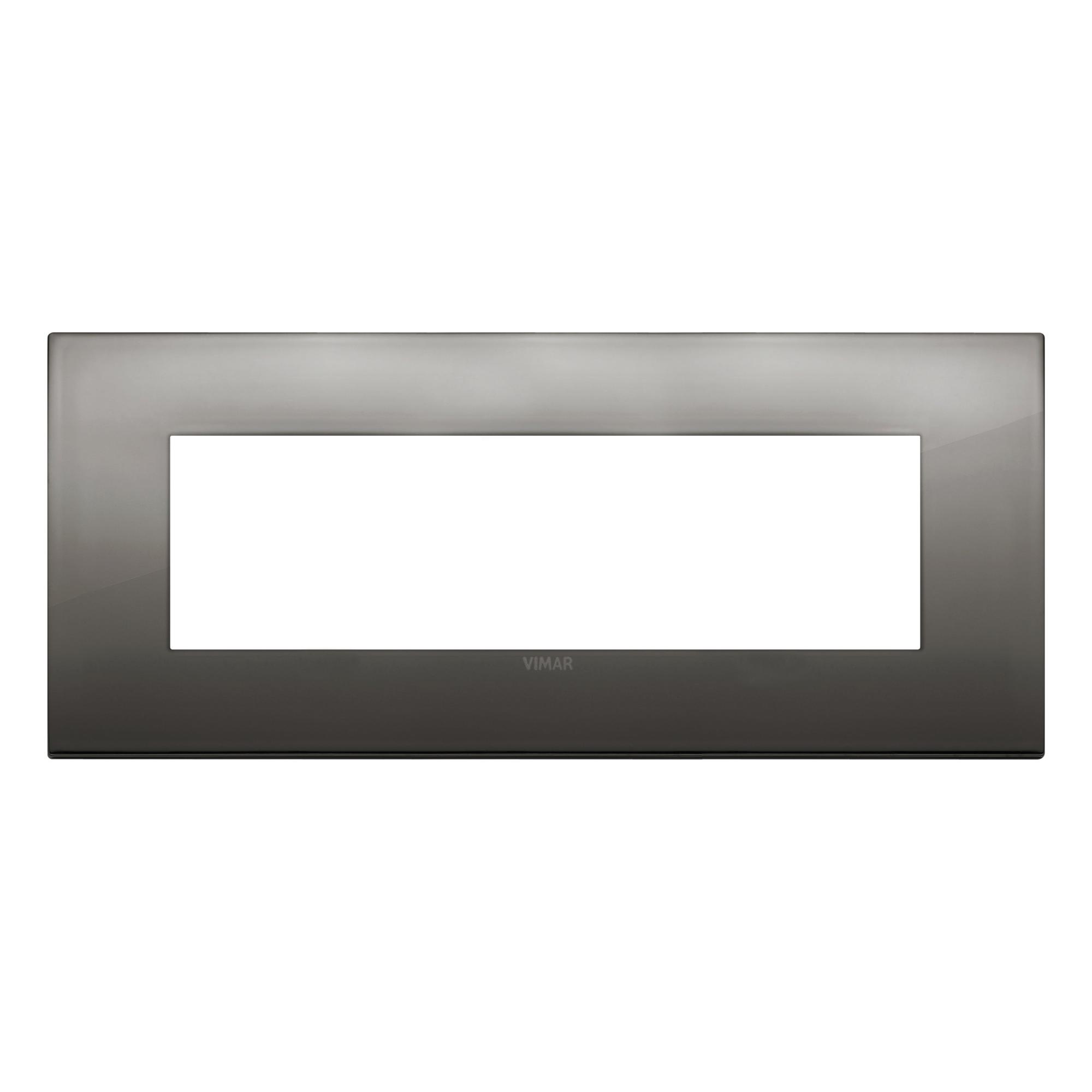 Placca VIMAR Arké 7 moduli cromo nero | Leroy Merlin