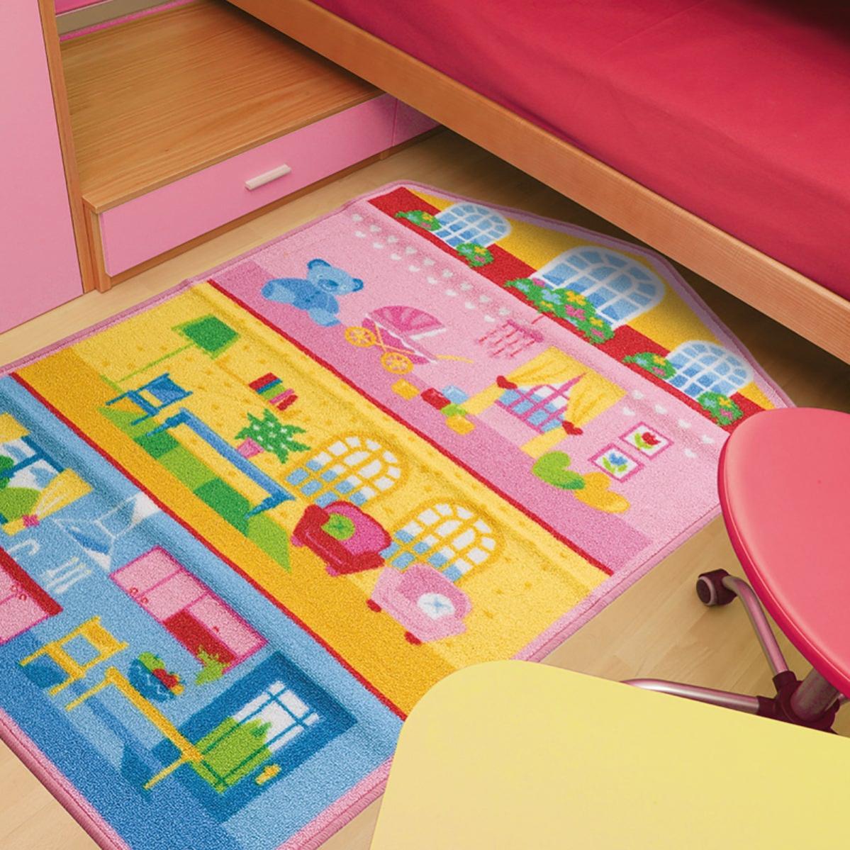 Tappeto Bimba Dollhouse Actline polipropilene, multicolore, 133x190 ...