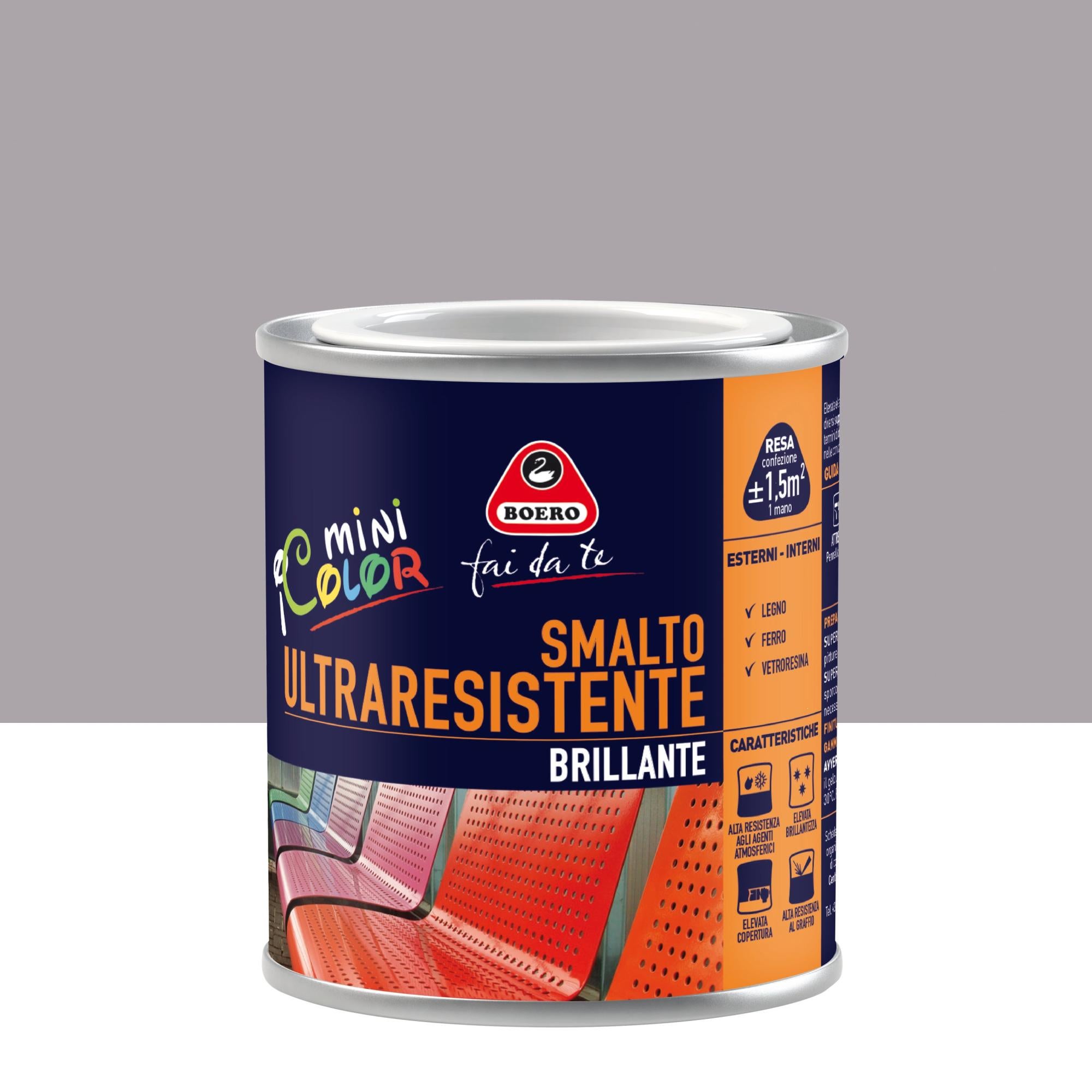 Smalto BOERO FAI DA TE base solvente grigio antico 0.125 L | Leroy Merlin