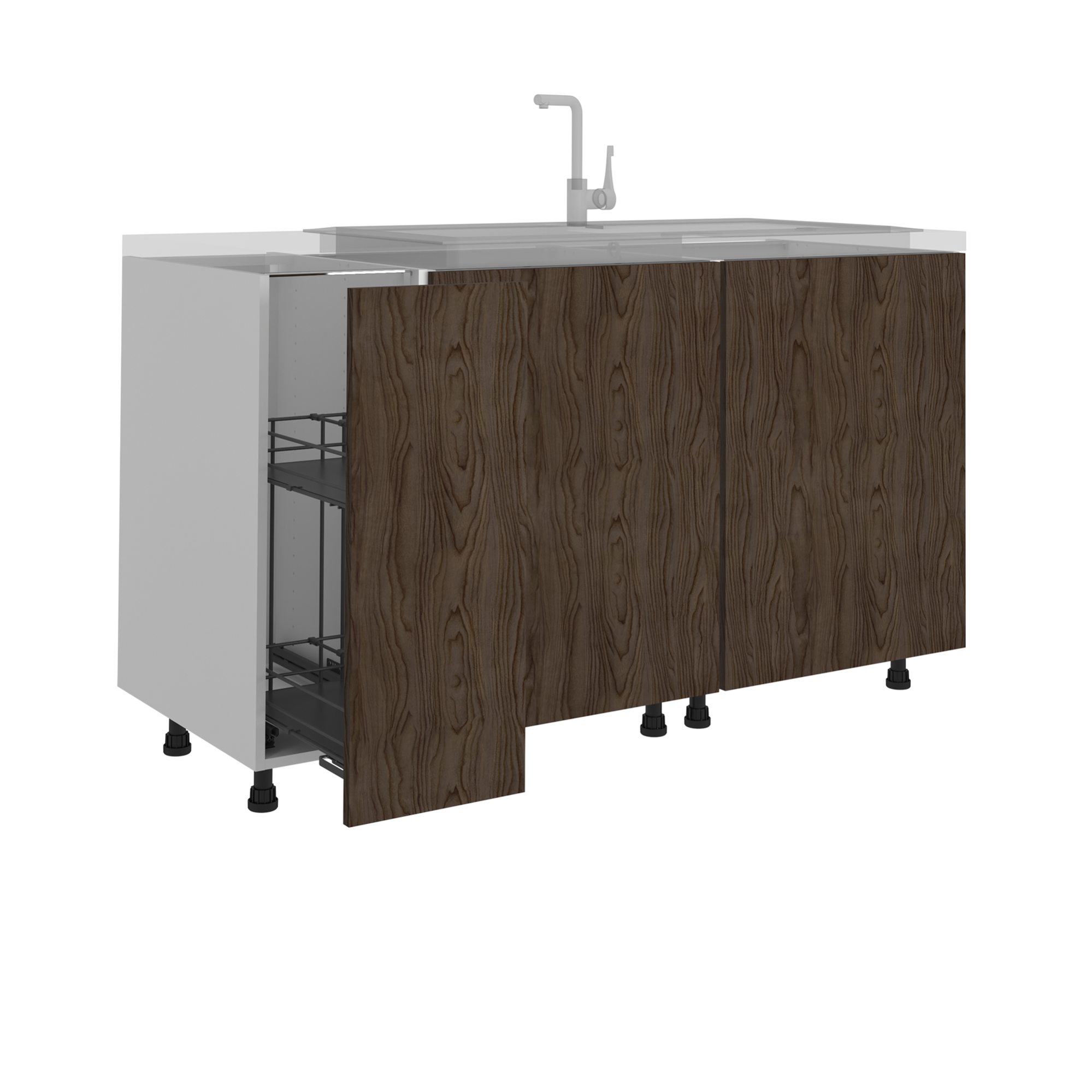 Scocca per base cucina DELINIA ID L 30 x H 76.8 x Sp 58 cm bianco ...