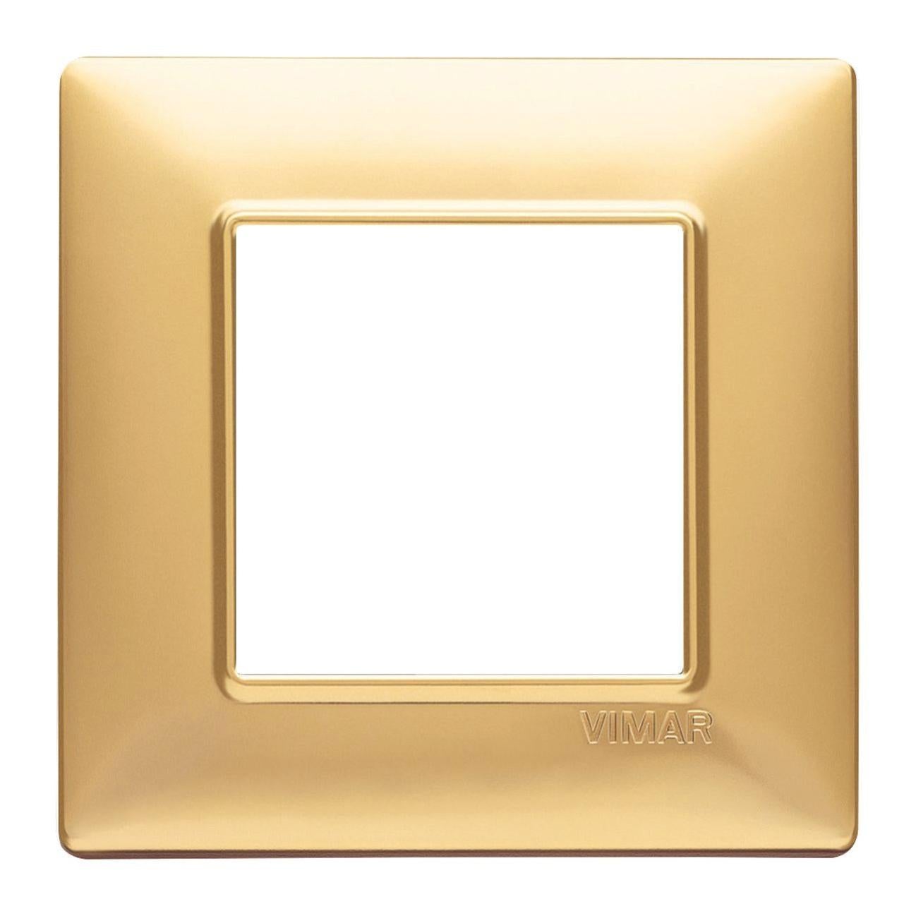 Placca VIMAR Plana 2 moduli oro opaco | Leroy Merlin