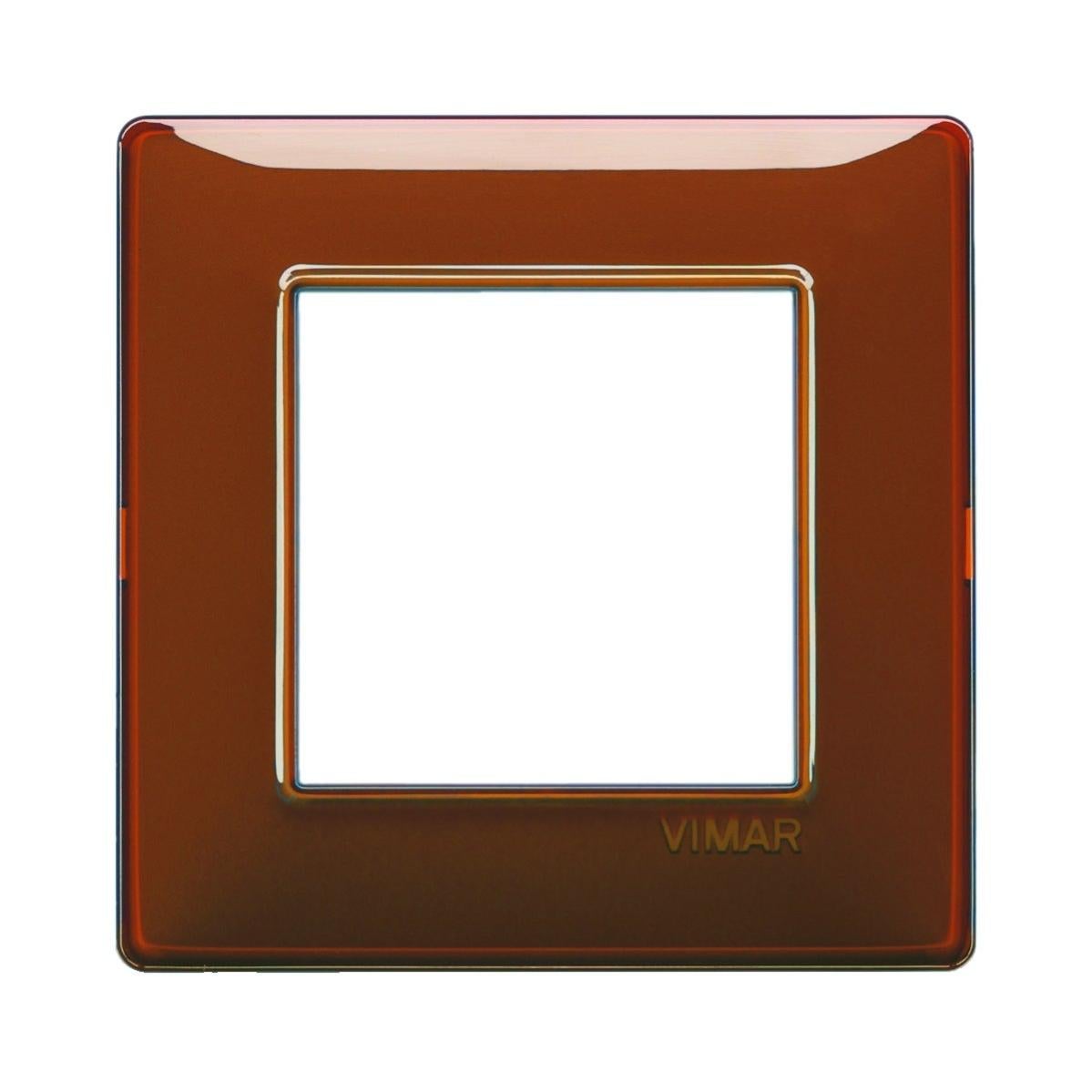 Placca Plana VIMAR 2 moduli tabacco | Leroy Merlin