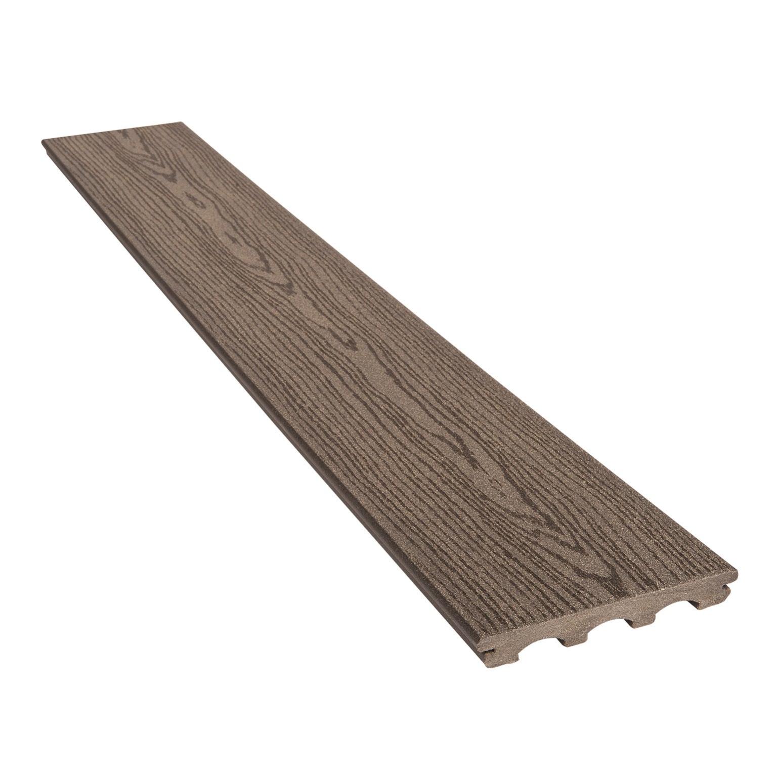 Lastra in decking Premium colore grigio antracite 300 x 15 cm, Sp 21 mm ...