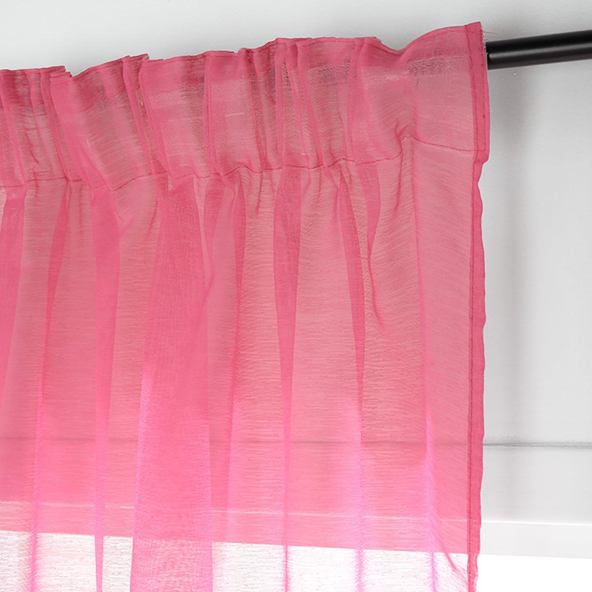 Tenda filtrante Dolly rosa occhielli 140x240 cm | Leroy Merlin