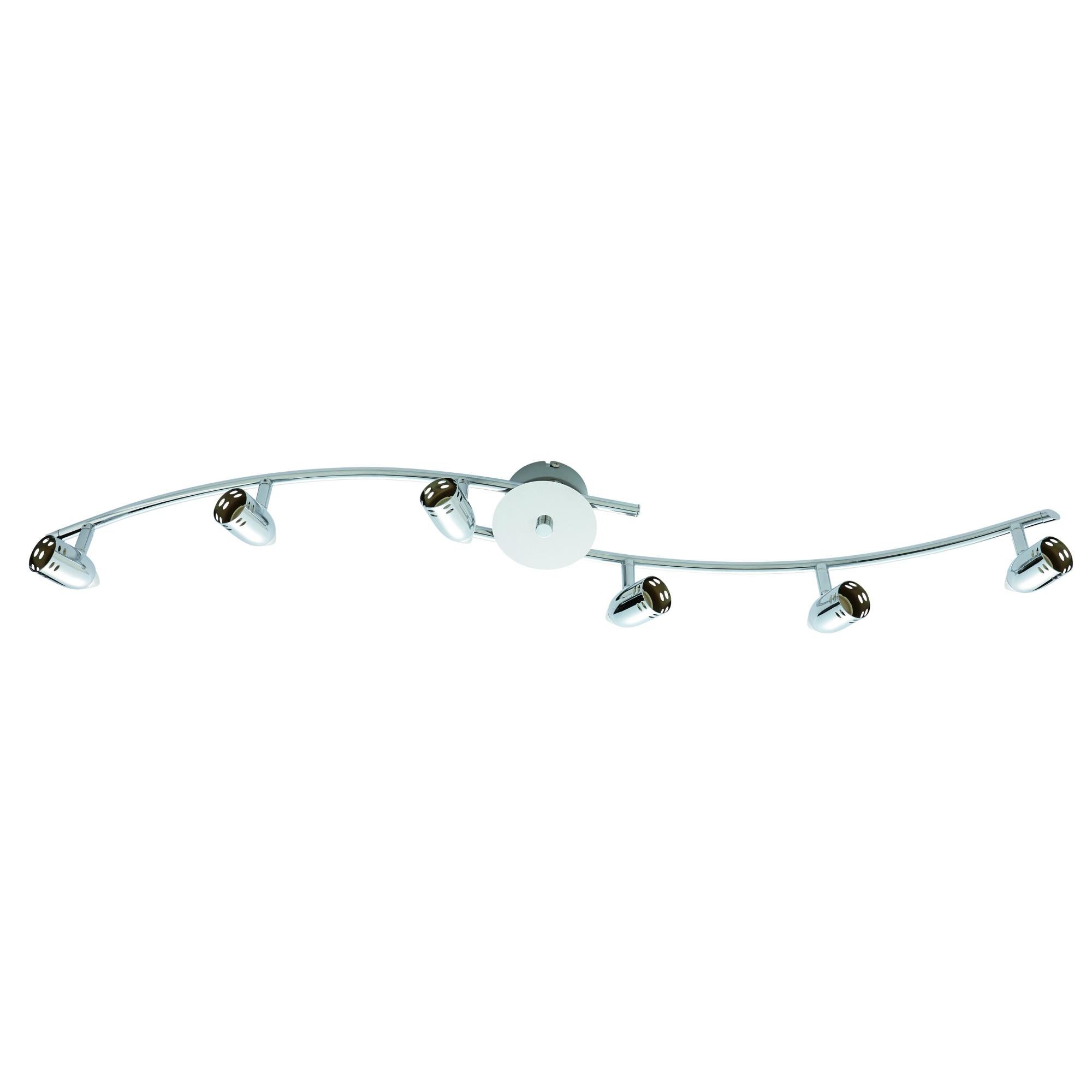 Faretto decorativo senza fonte luminosa 6 luci Bomber new cromo in ...