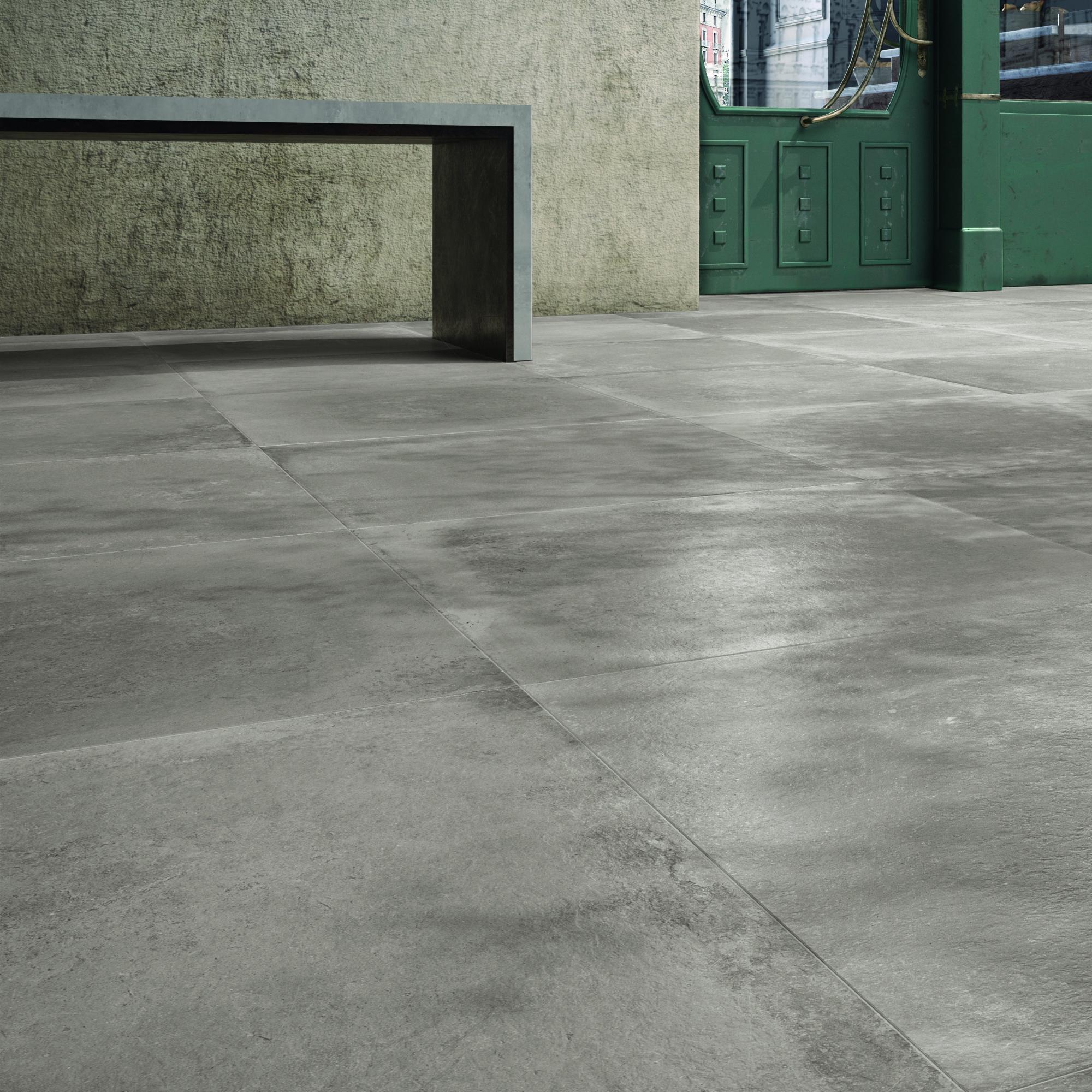 Gres porcellanato smaltato per interno 60x60 effetto cemento sp. 9 mm Harlem tortora | Leroy Merlin