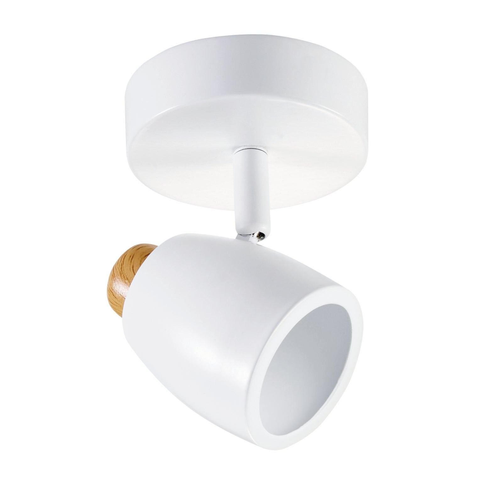 Faretto Nordic bianco, marrone in metallo GU10 42W INSPIRE | Leroy Merlin