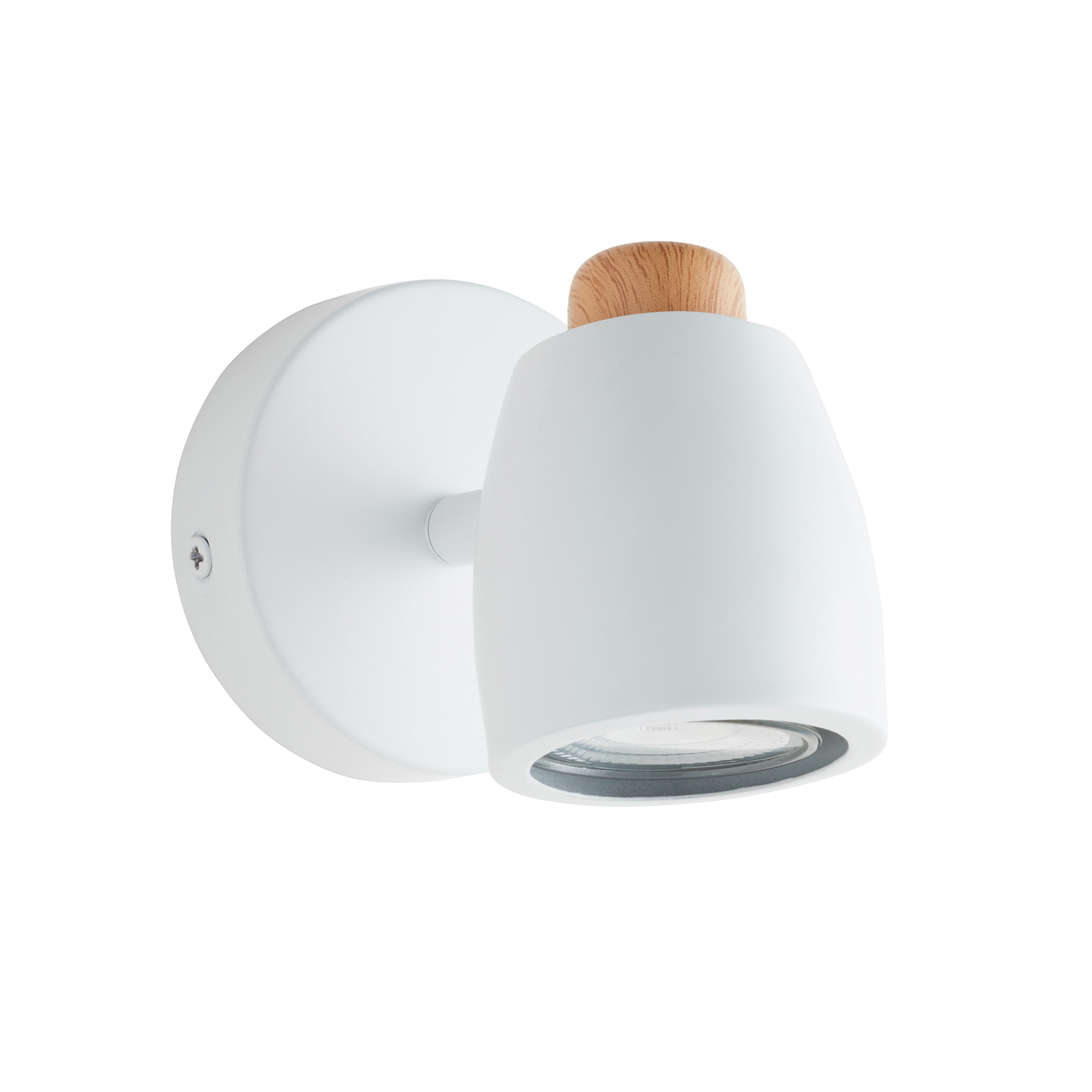Faretto Nordic bianco, marrone in metallo GU10 42W INSPIRE | Leroy Merlin