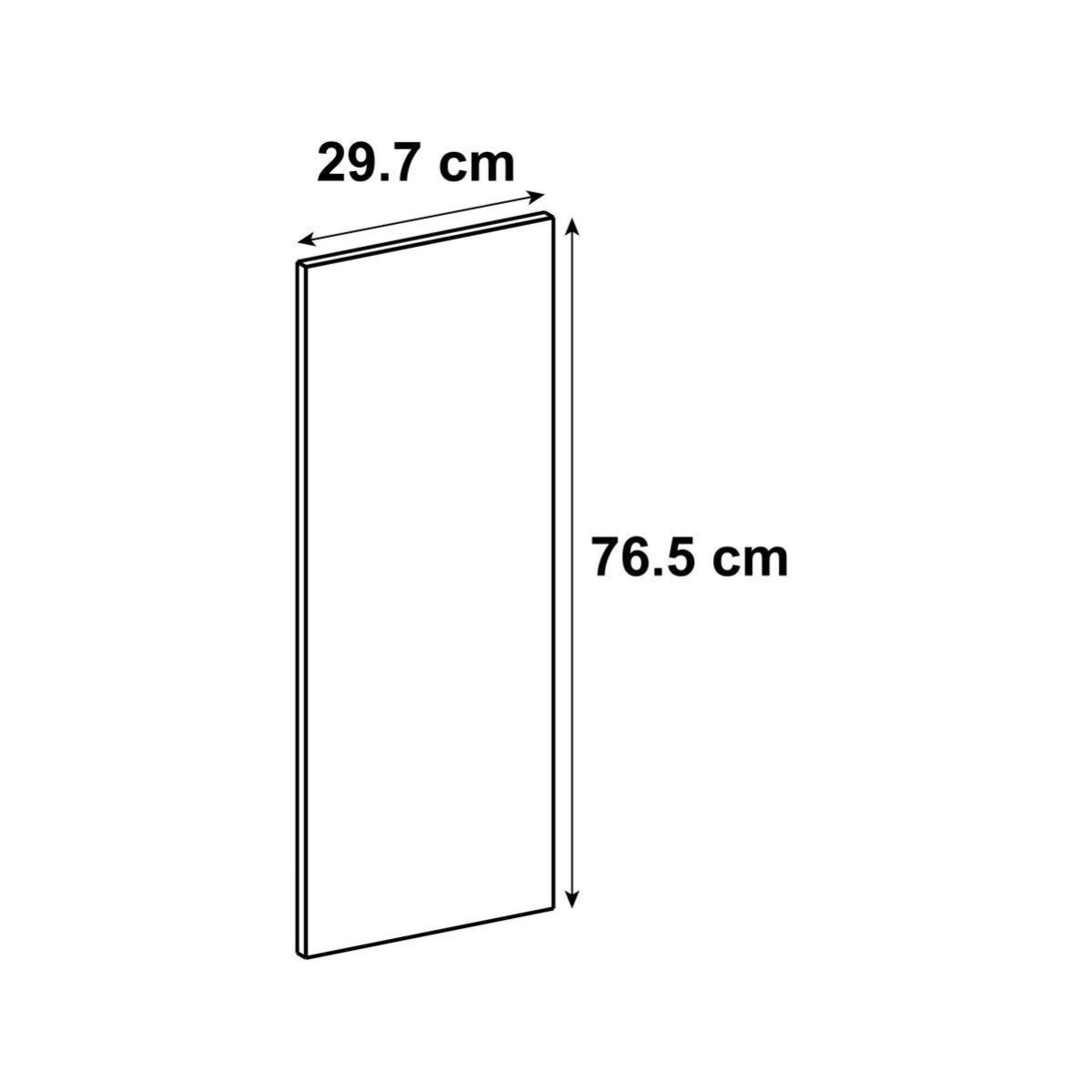 Anta per pensile alto DELINIA ID Soho L 29.7 x H 76.8 x P 76.5 cm nero ...