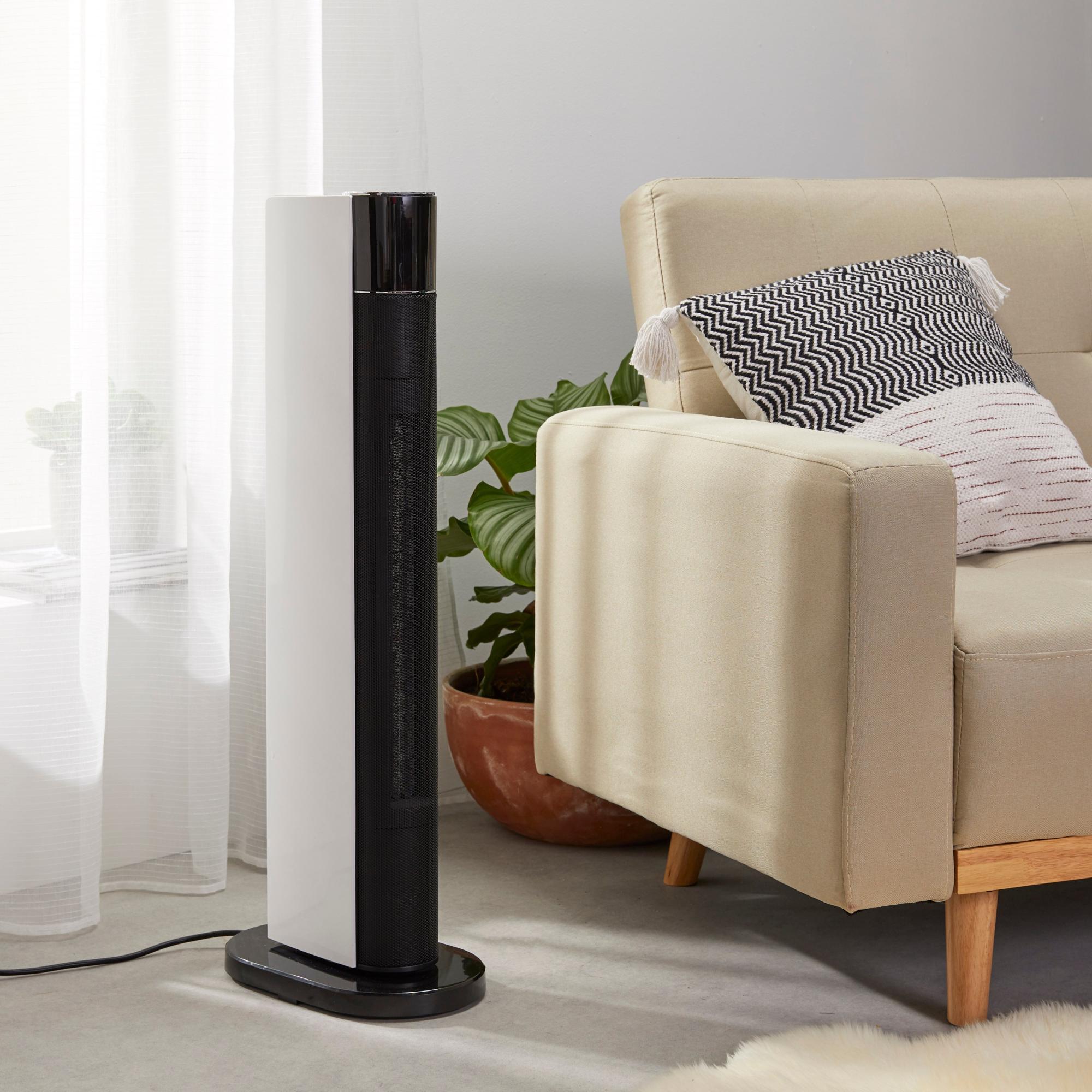 Termoventilatore ceramico mobile EQUATION Studio nero 2200 W | Leroy Merlin