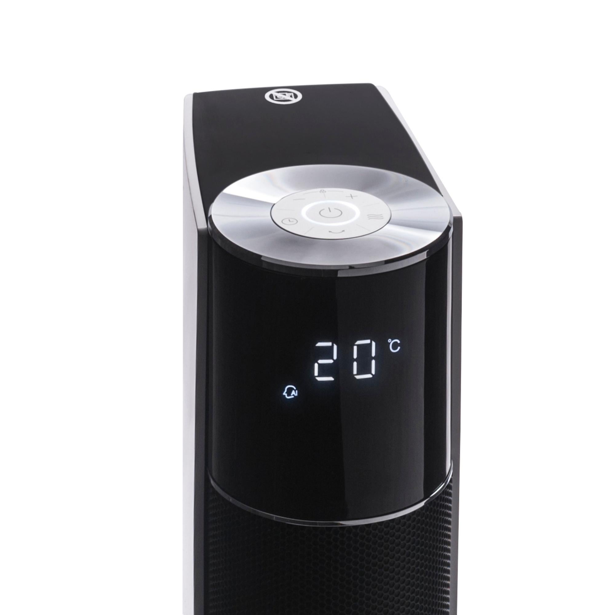 Termoventilatore ceramico mobile EQUATION Studio nero 2200 W | Leroy Merlin