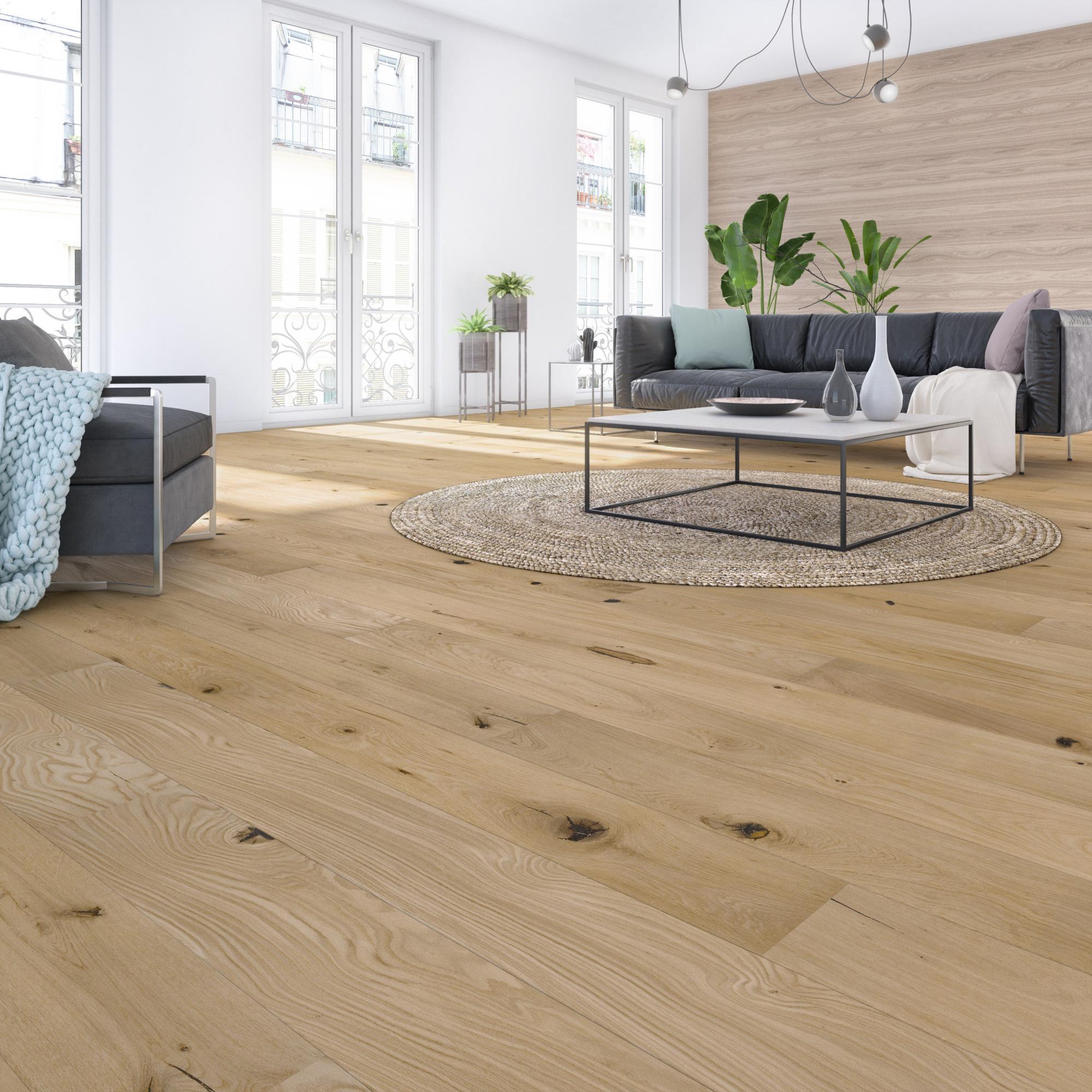Parquet legno rovere miele Family oliato sp. 14 mm. Intenso XL | Leroy ...