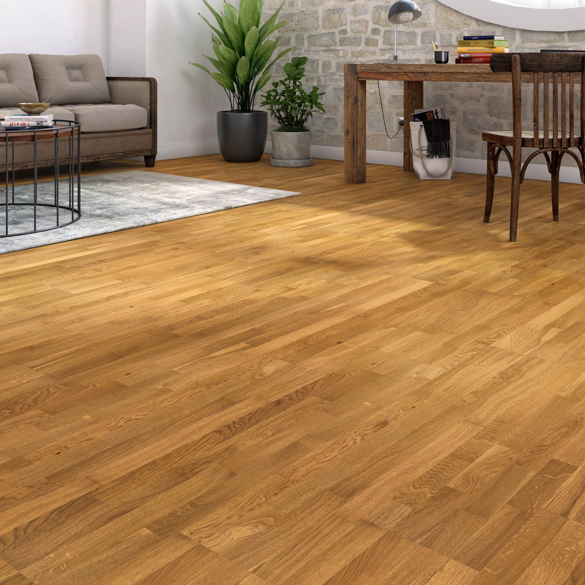 Parquet multistrato rovere rovere miele Rustic vetrificato sp. 10 mm ...