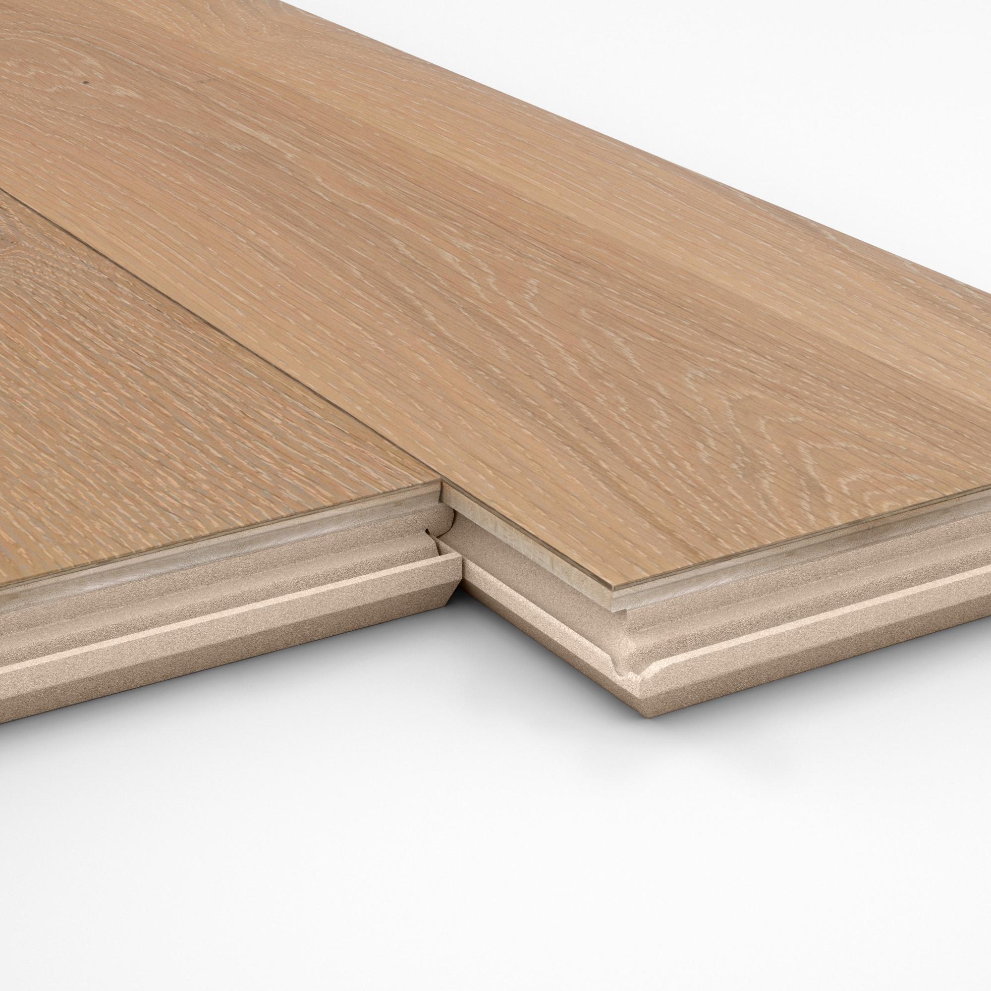 Parquet multistrato rovere sbiancato Family vetrificato sp. 14 mm ...