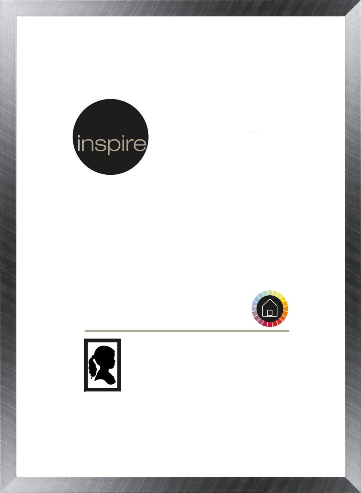 Cornice INSPIRE Tecno argento satinato per foto da 40x60 cm | Leroy Merlin