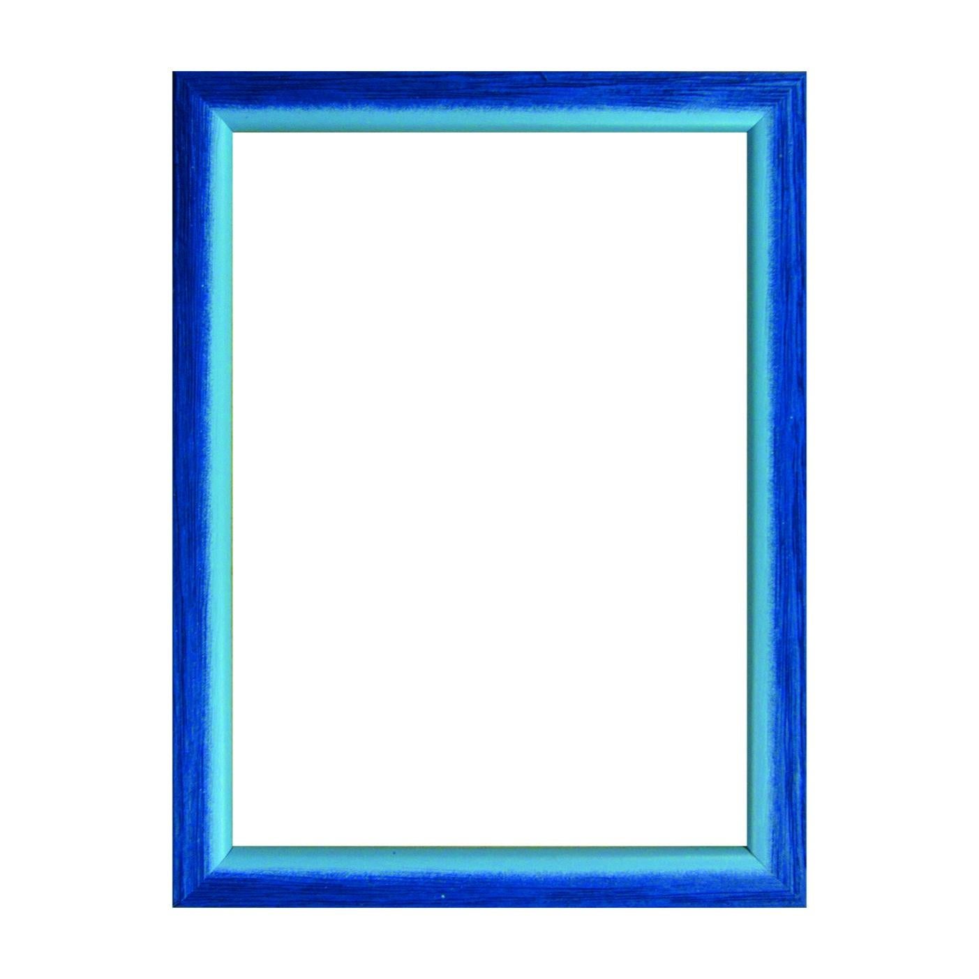 Cornice INSPIRE Bicolor azzurro e blu per foto da 29.7x42 cm | Leroy Merlin