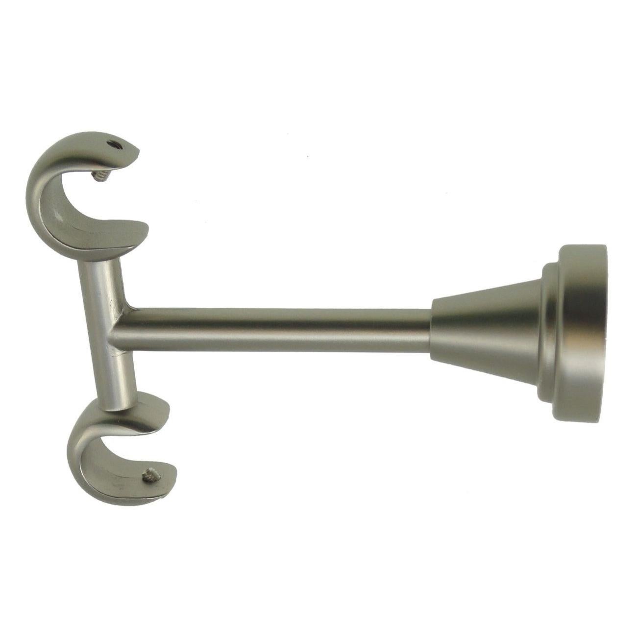 Supporto doppio aperto Ø16mm Stelvio in alluminio acciaio satinato 9cm ...