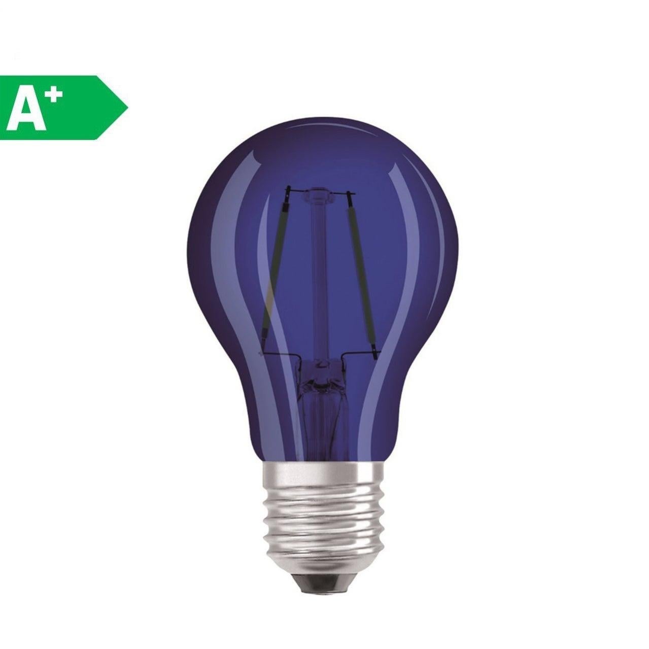 Lampadina LED, E27, goccia, blu, luce fredda, 2W=10LM (equiv 15 W), 300 ...