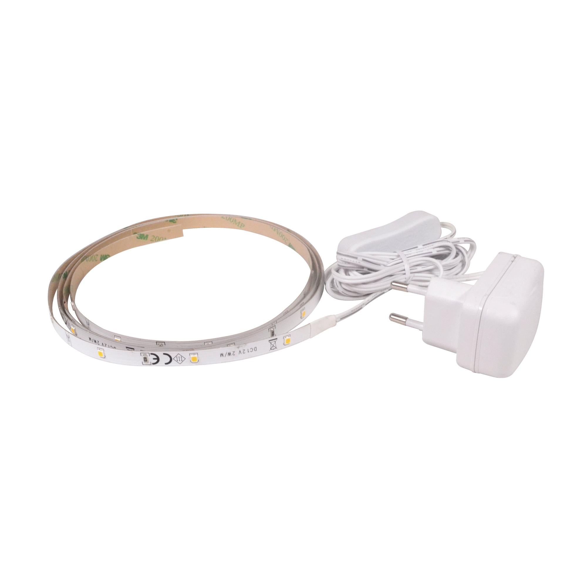 Kit striscia led 1.5m luce bianco caldo 160LM IP20 | Leroy Merlin
