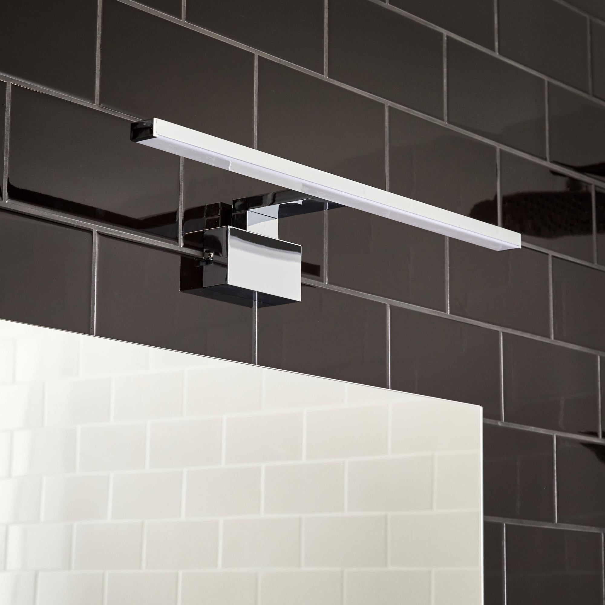 Applique moderno Slim con kit multi attacco LED cromo80x15.6 cm ...
