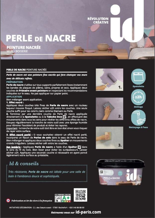 Pittura decorativa madreperla grigio topazio 2 l ID | Leroy Merlin