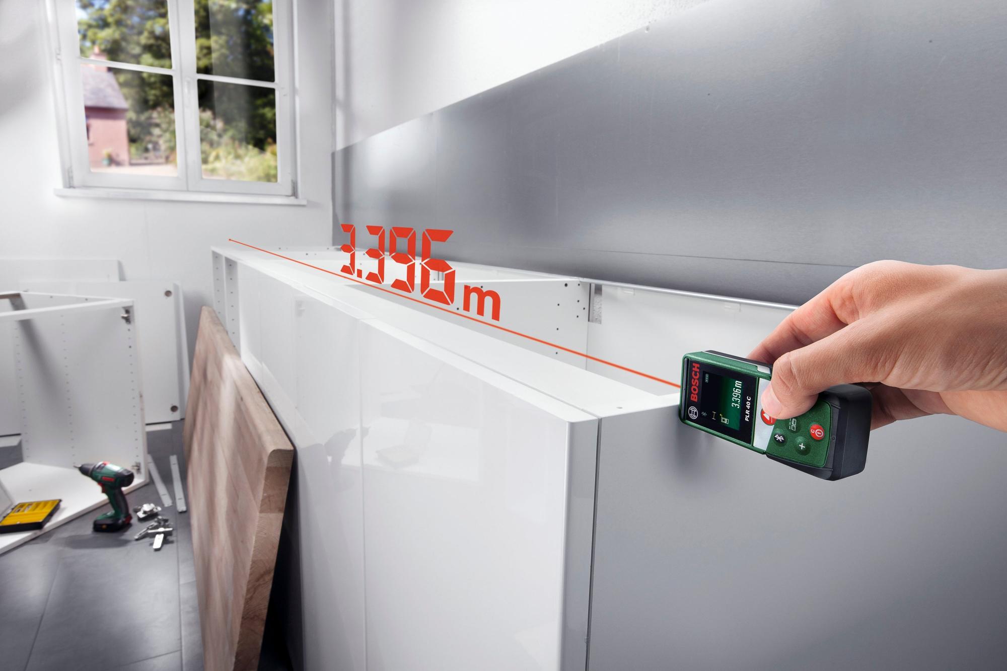 Telemetro laser classe 2 BOSCH PLR 40C distanza max 40 m | Leroy Merlin