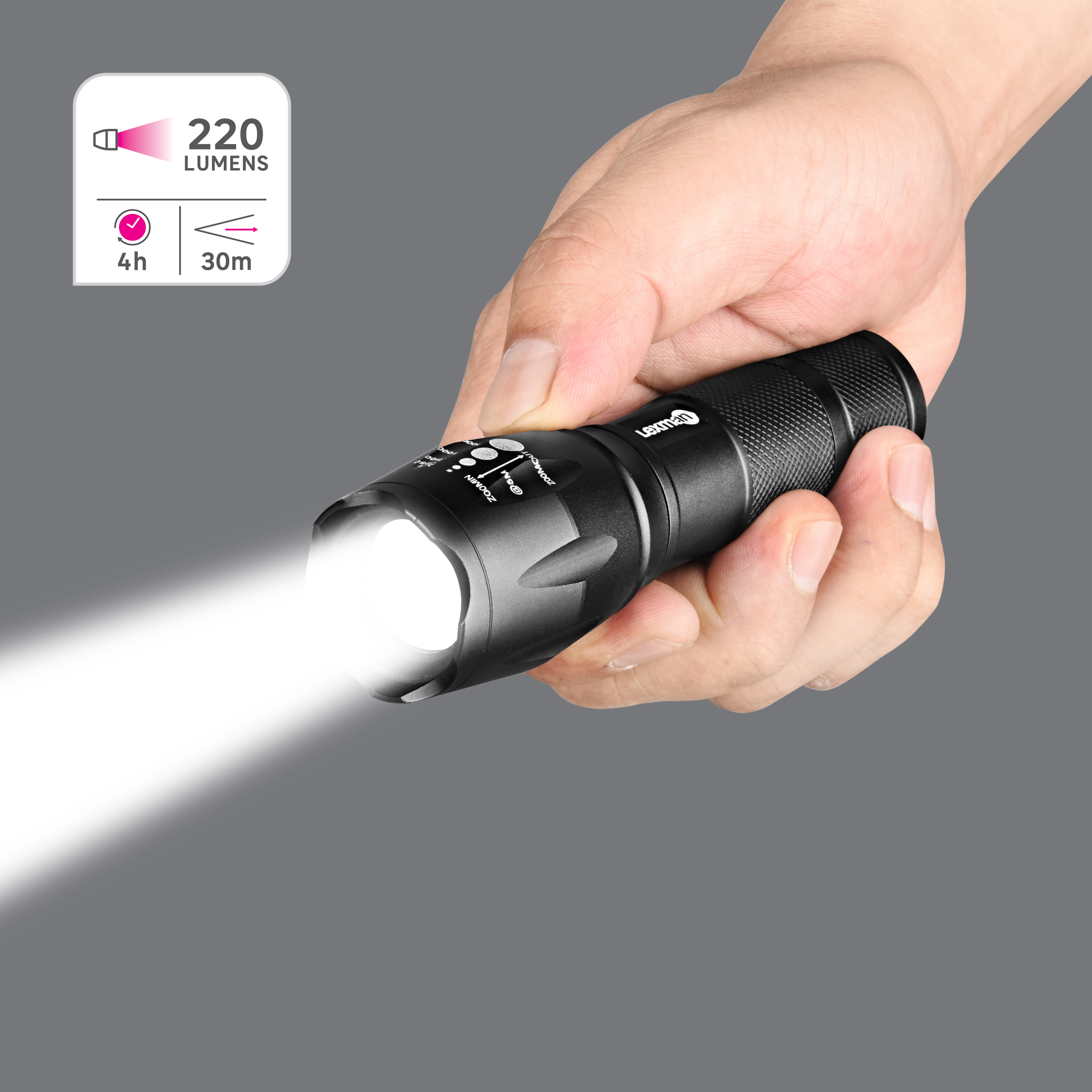 Lampada tascabile LEXMAN zoom 11953074 led 220.0 LM | Leroy Merlin